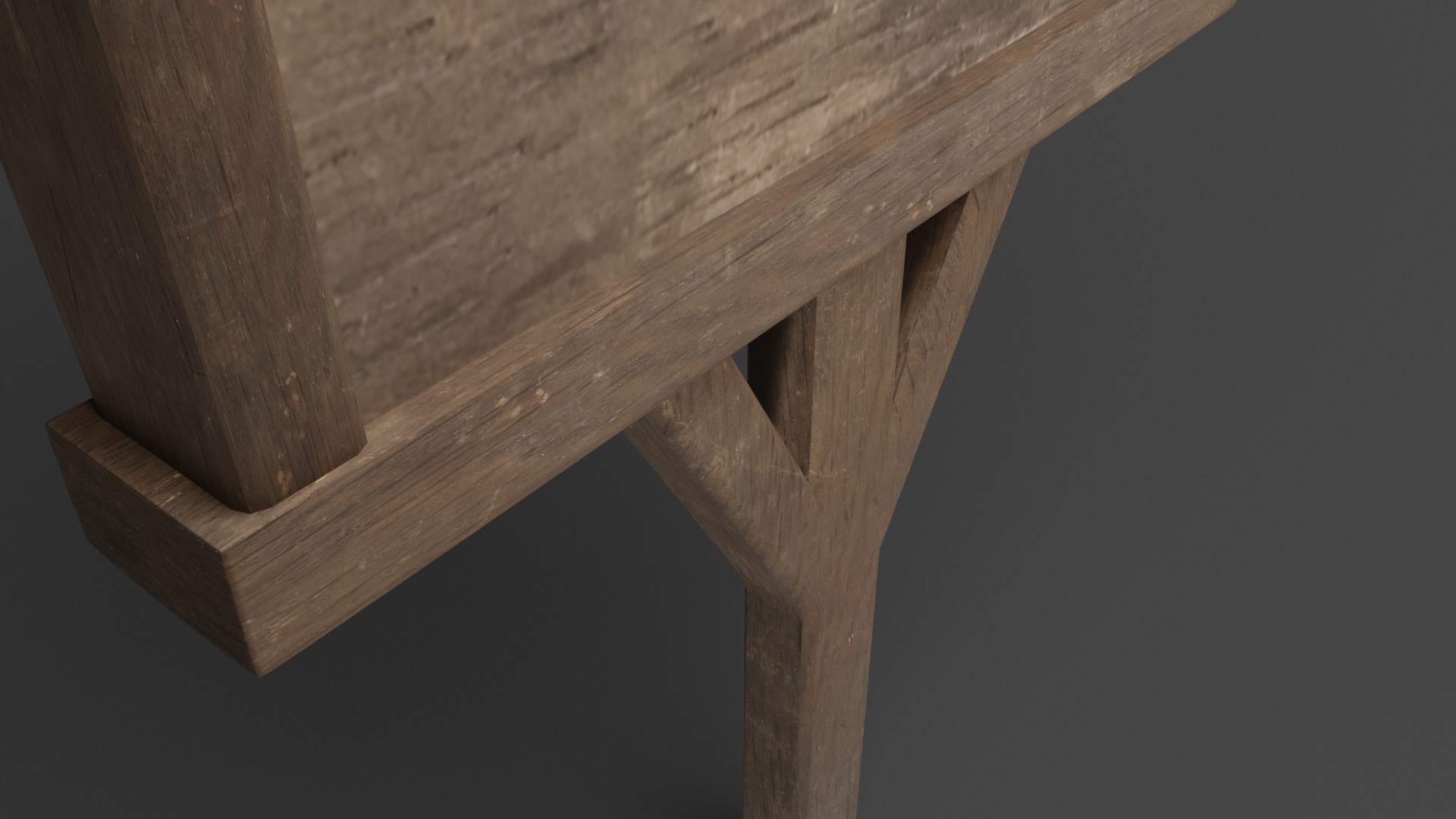 3D Wooden Sign Old Model - TurboSquid 1716658