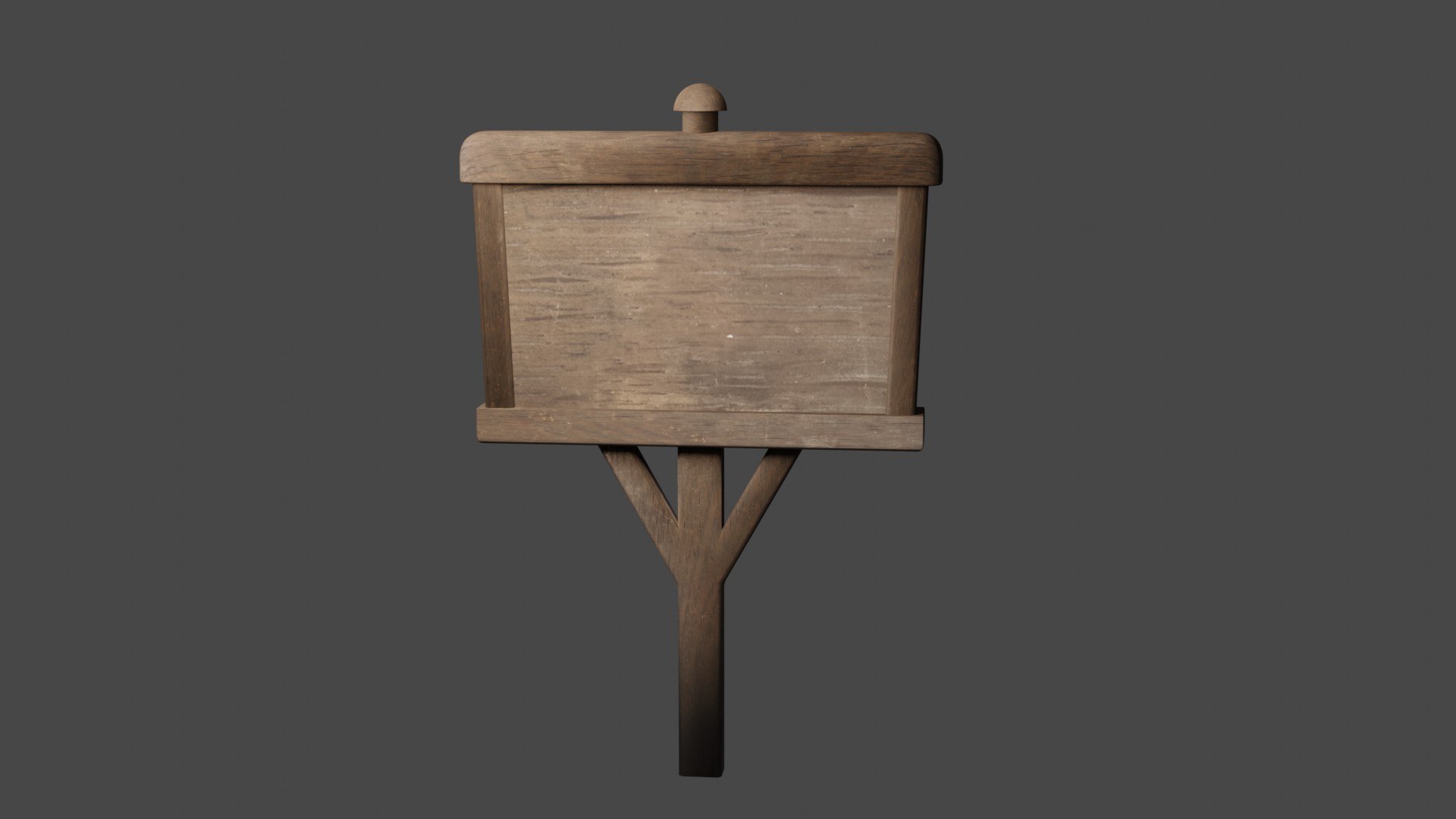 3D Wooden Sign Old Model - TurboSquid 1716658