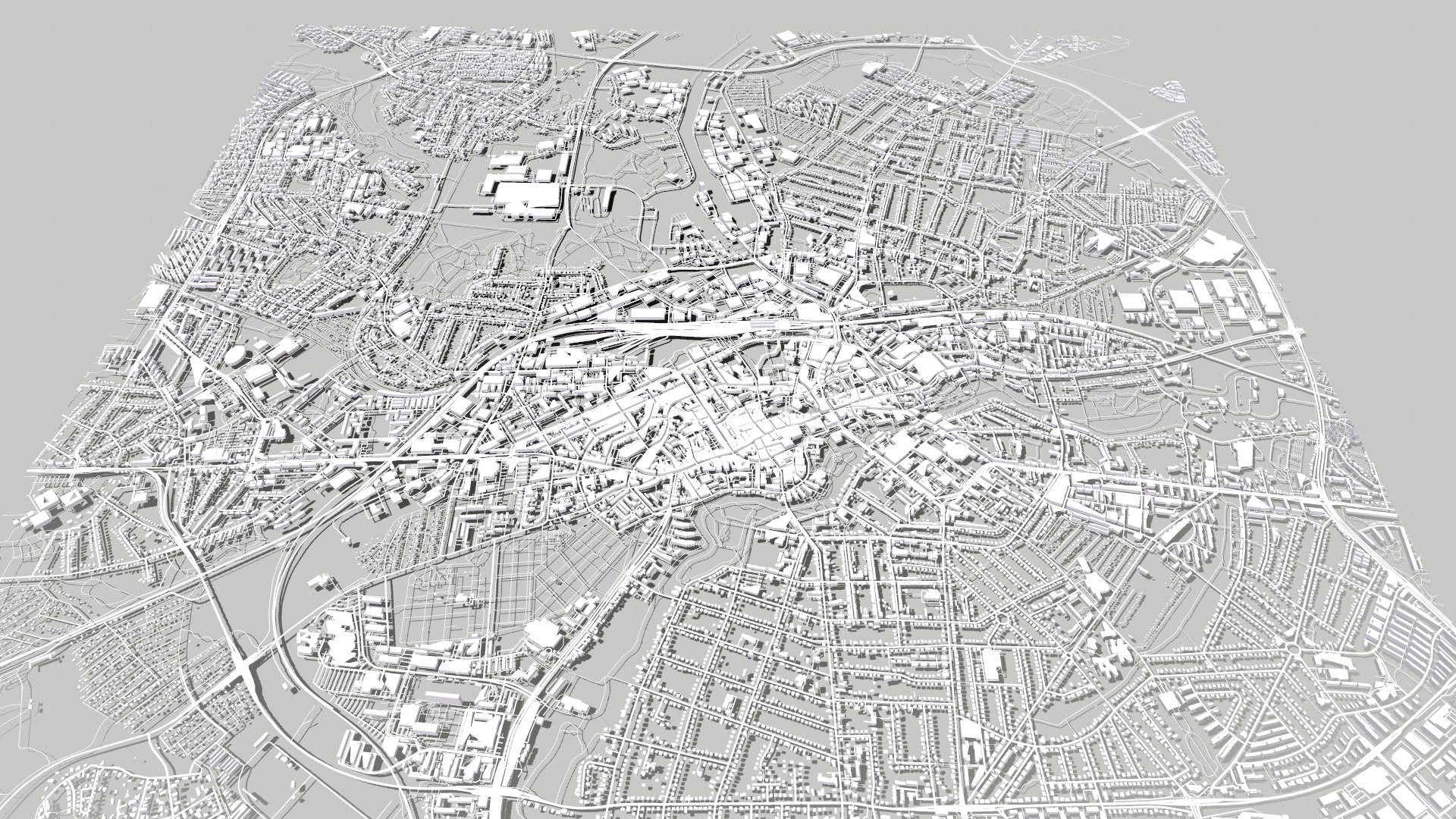 Cityscape Odense Denmark Model - TurboSquid 2067183