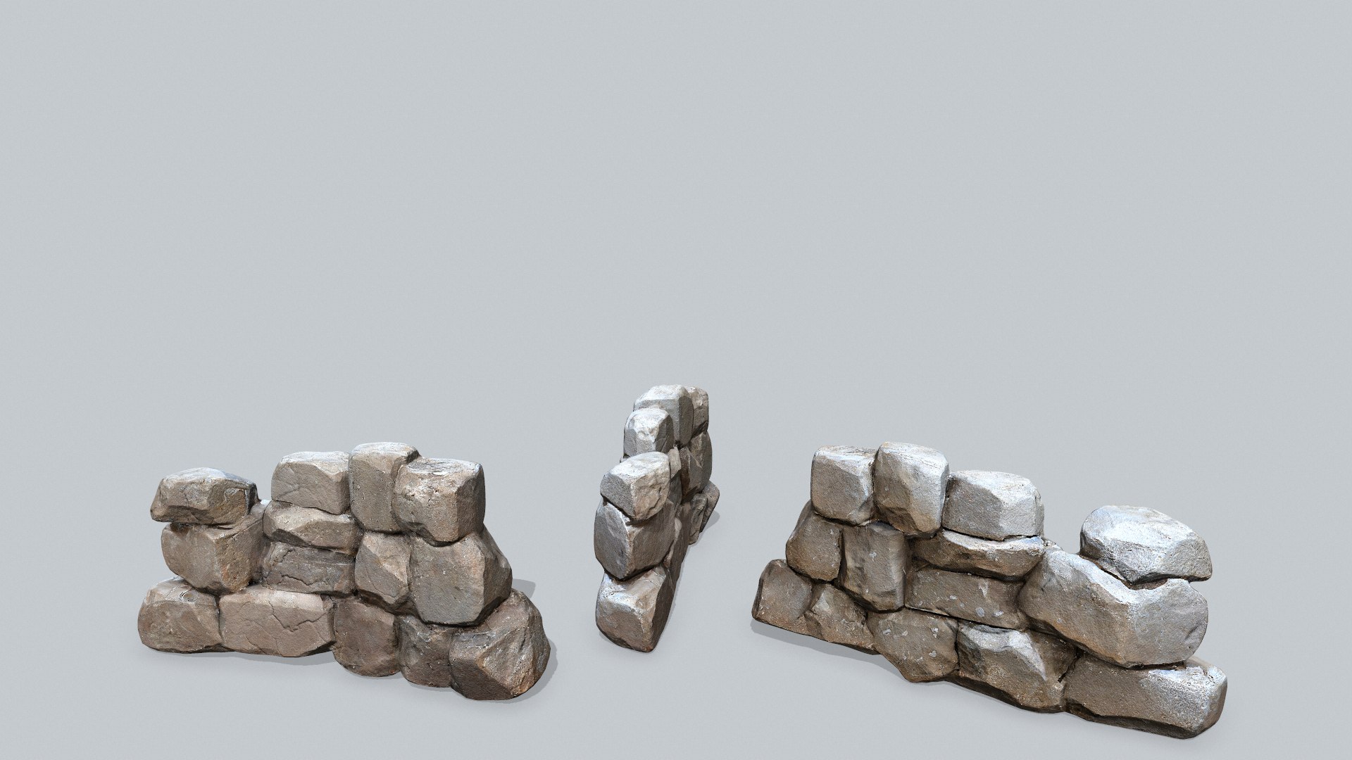 Ruin Wall 3D Model - TurboSquid 2207189