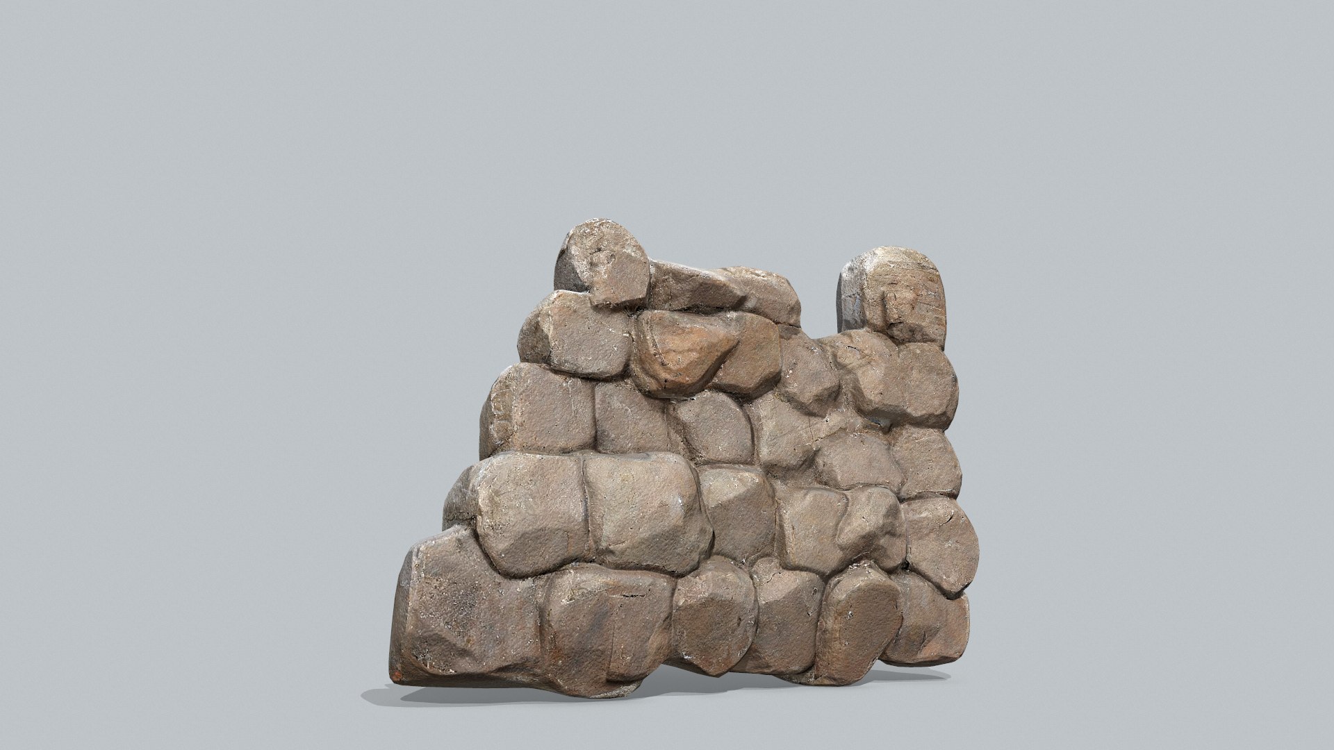Ruin Wall 3D Model - TurboSquid 2207189