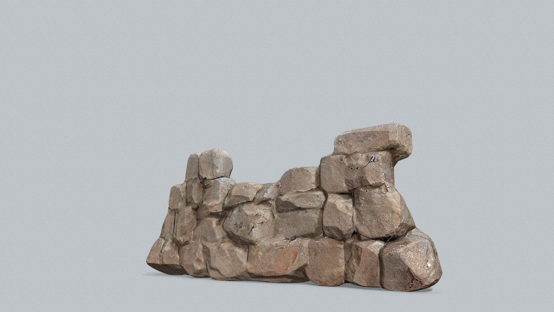 Ruin Wall 3D Model - TurboSquid 2207189
