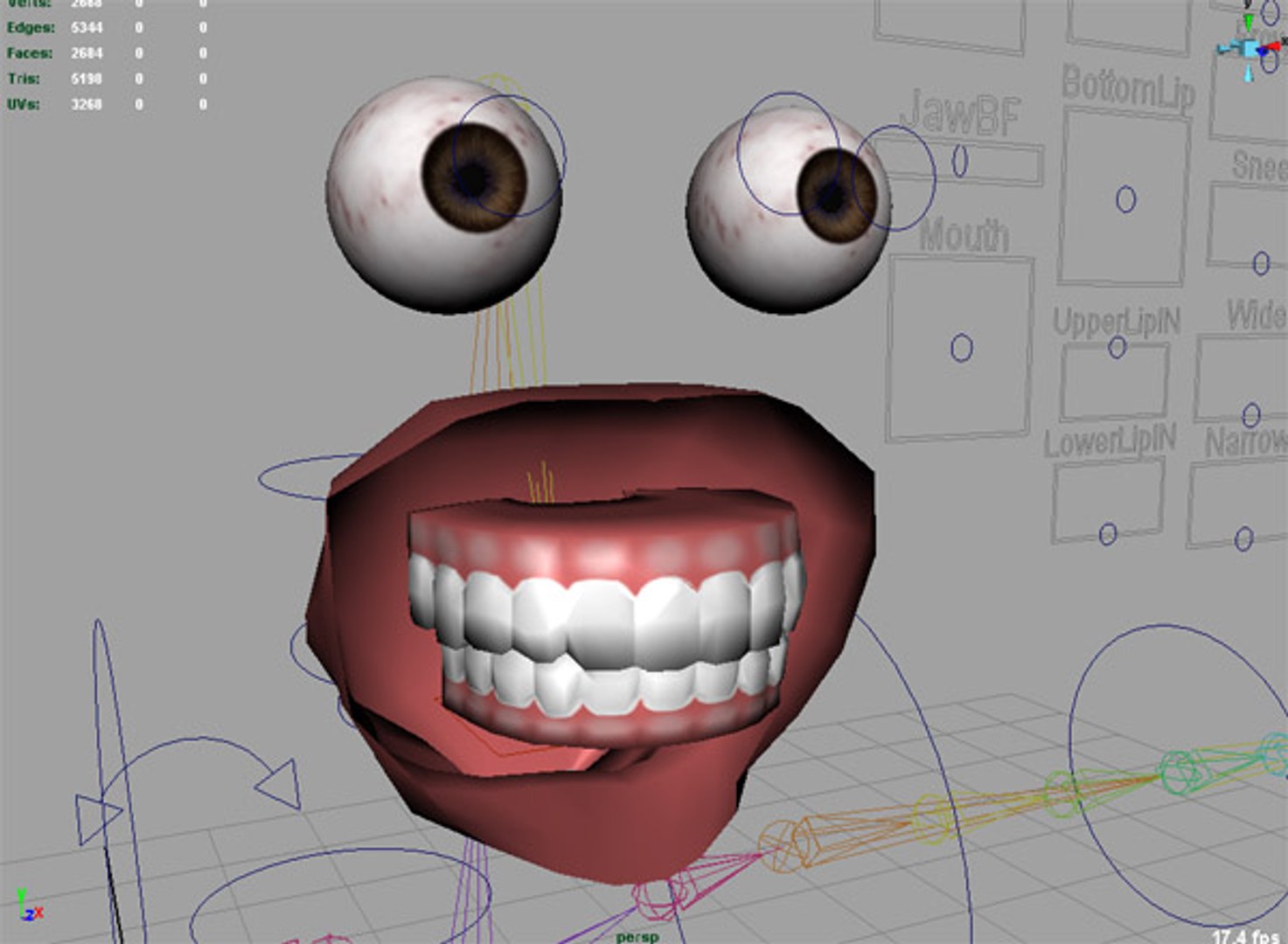Biped Animation Rig Fk 3d Model