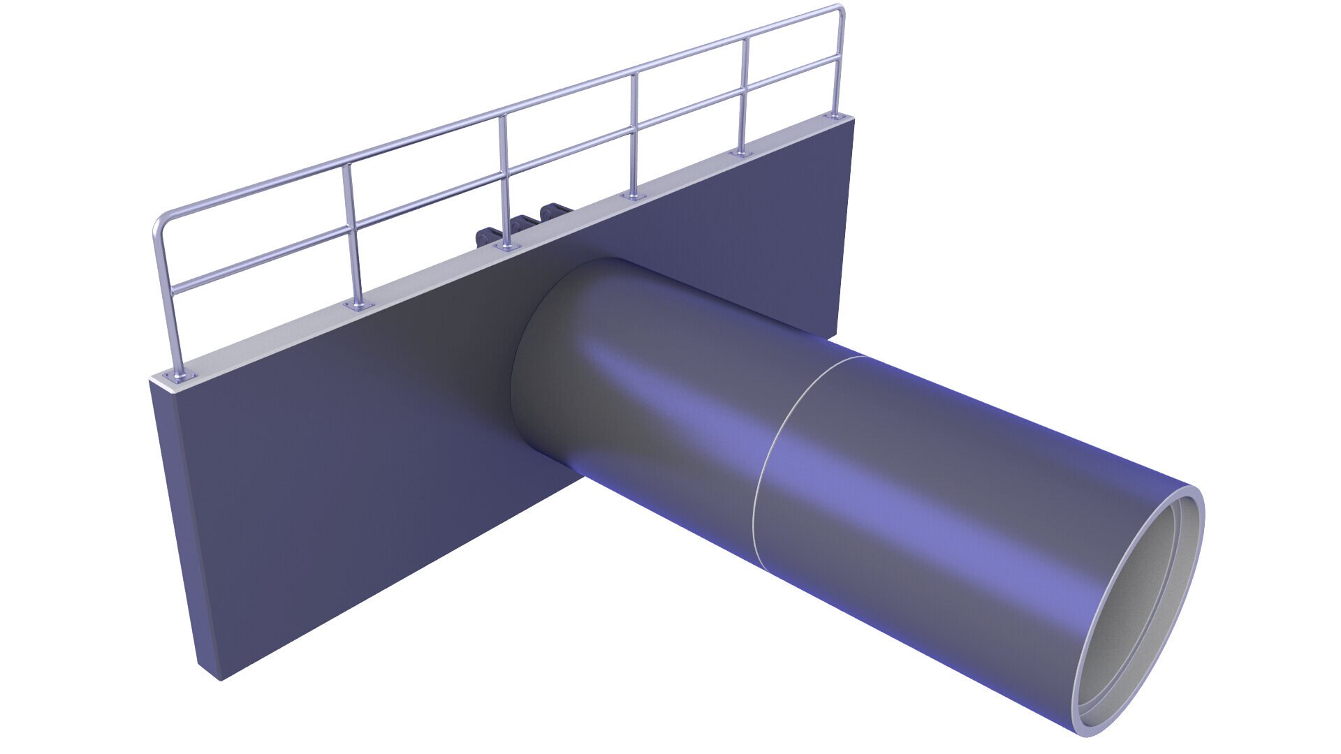 Concrete Bridge Sewage Drain Outlet Flap Gate 25 Model - TurboSquid 1979976