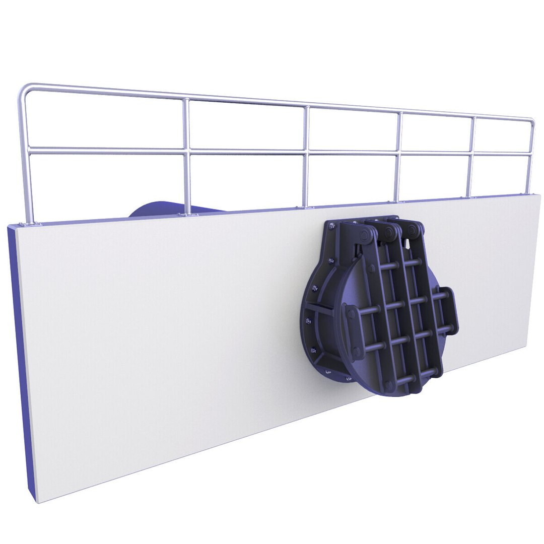 Concrete Bridge Sewage Drain Outlet Flap Gate 25 Model - TurboSquid 1979976