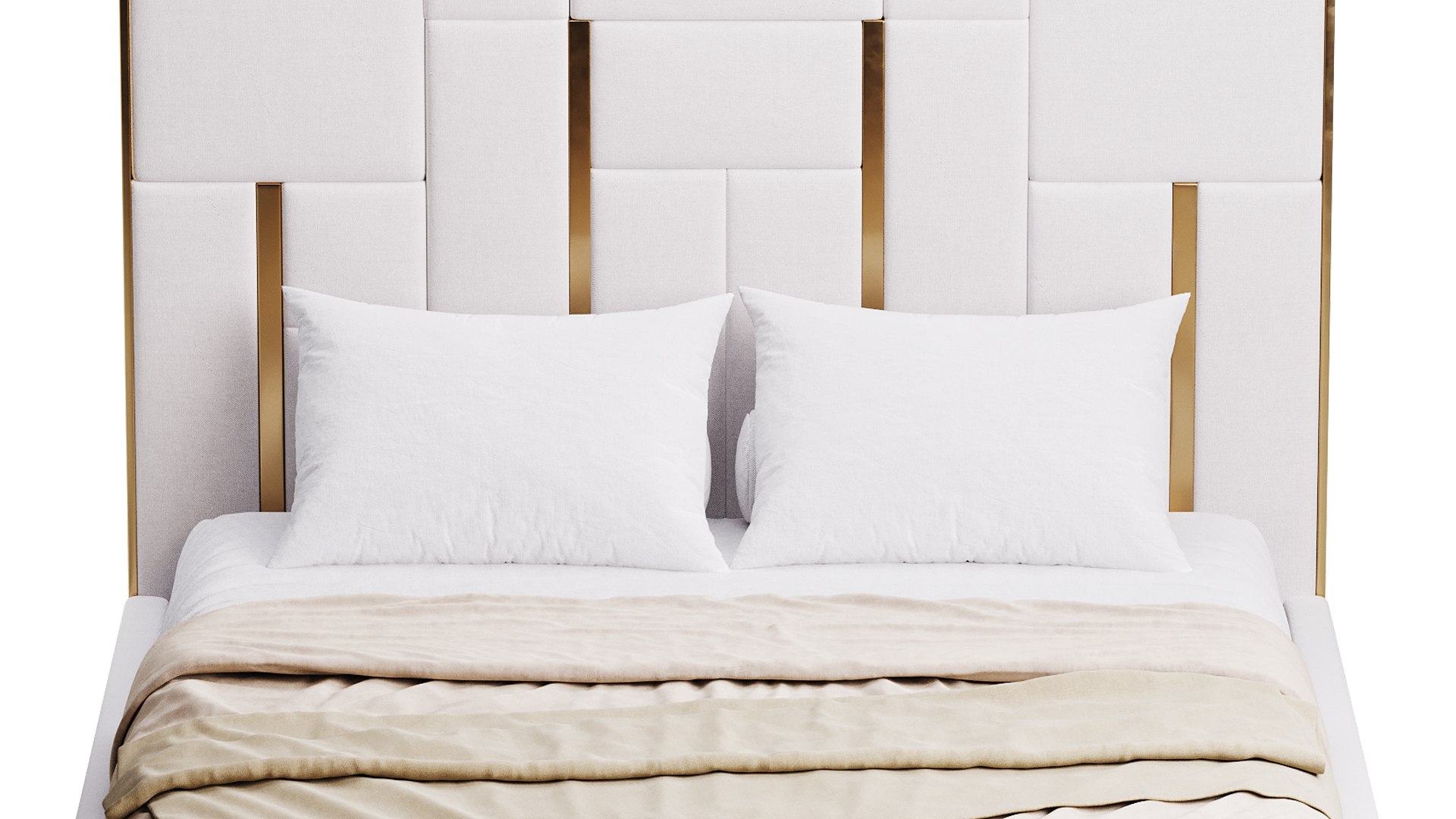 3D Luxury Leather Bed - TurboSquid 2378111