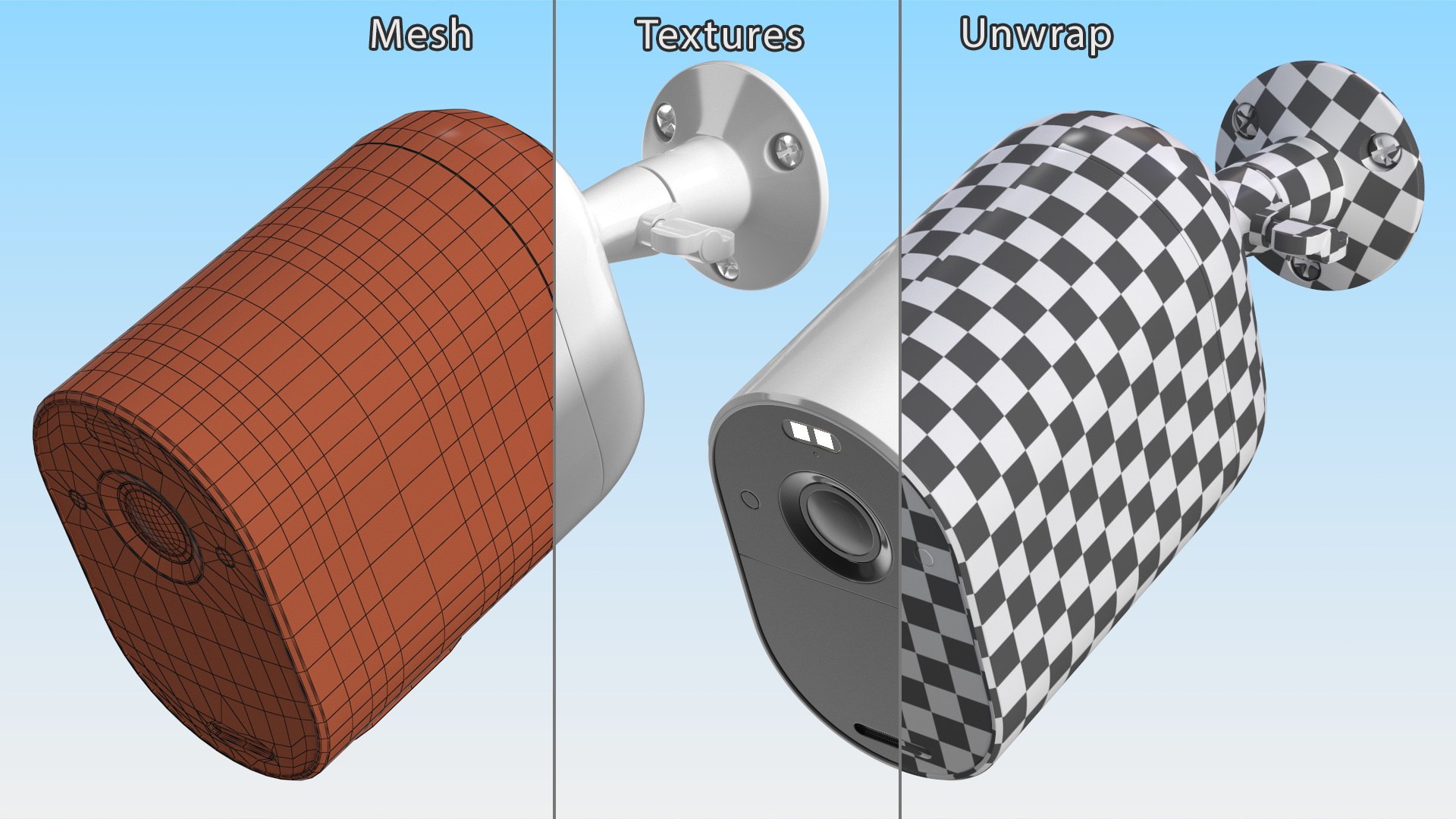 HDR Wireless Spotlight Security Camera 3D - TurboSquid 2149018