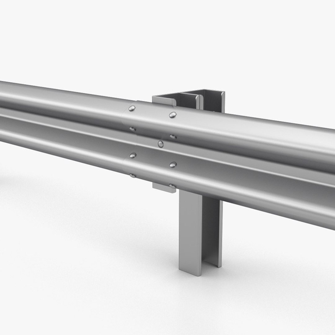 3D W-Beam Guardrail Barrier - TurboSquid 1786762