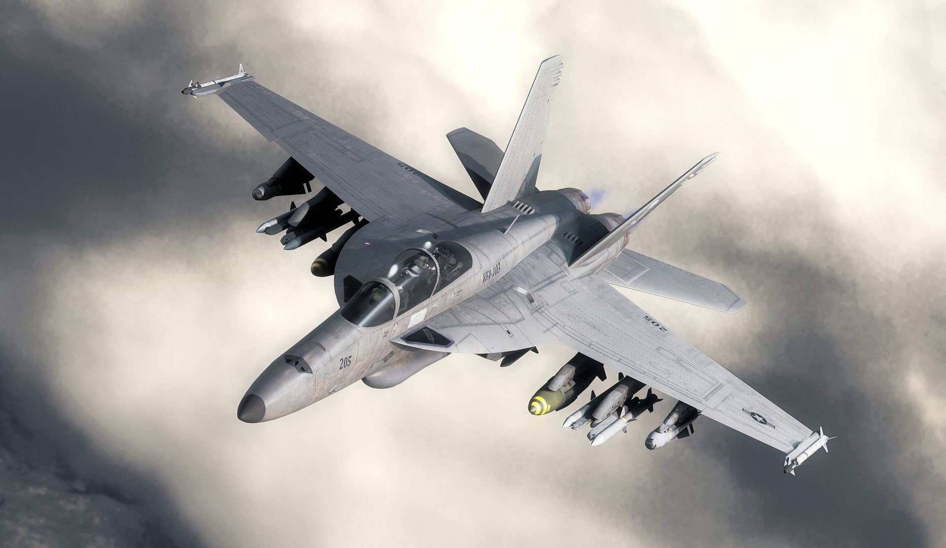 F18F Super Hornet - With Cocpit - Changeable Decal And Text 3D Model ...