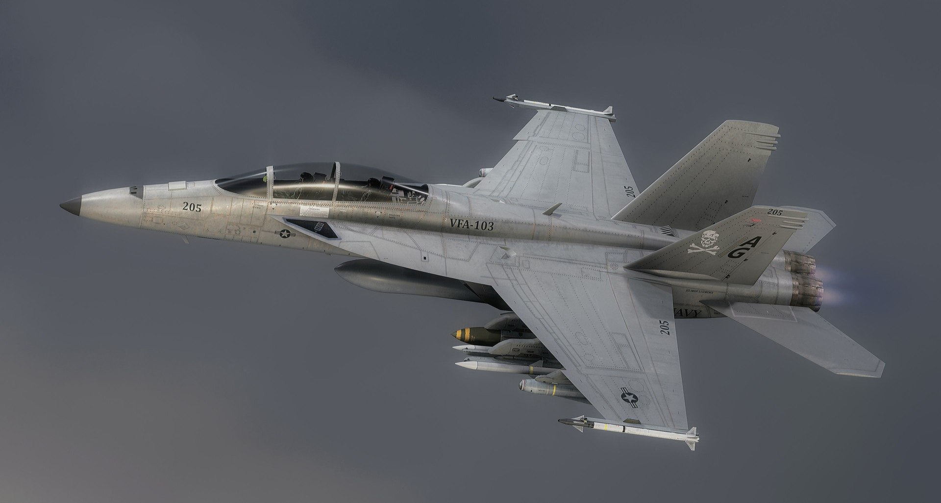 F18F Super Hornet - With Cocpit - Changeable Decal And Text 3D Model ...