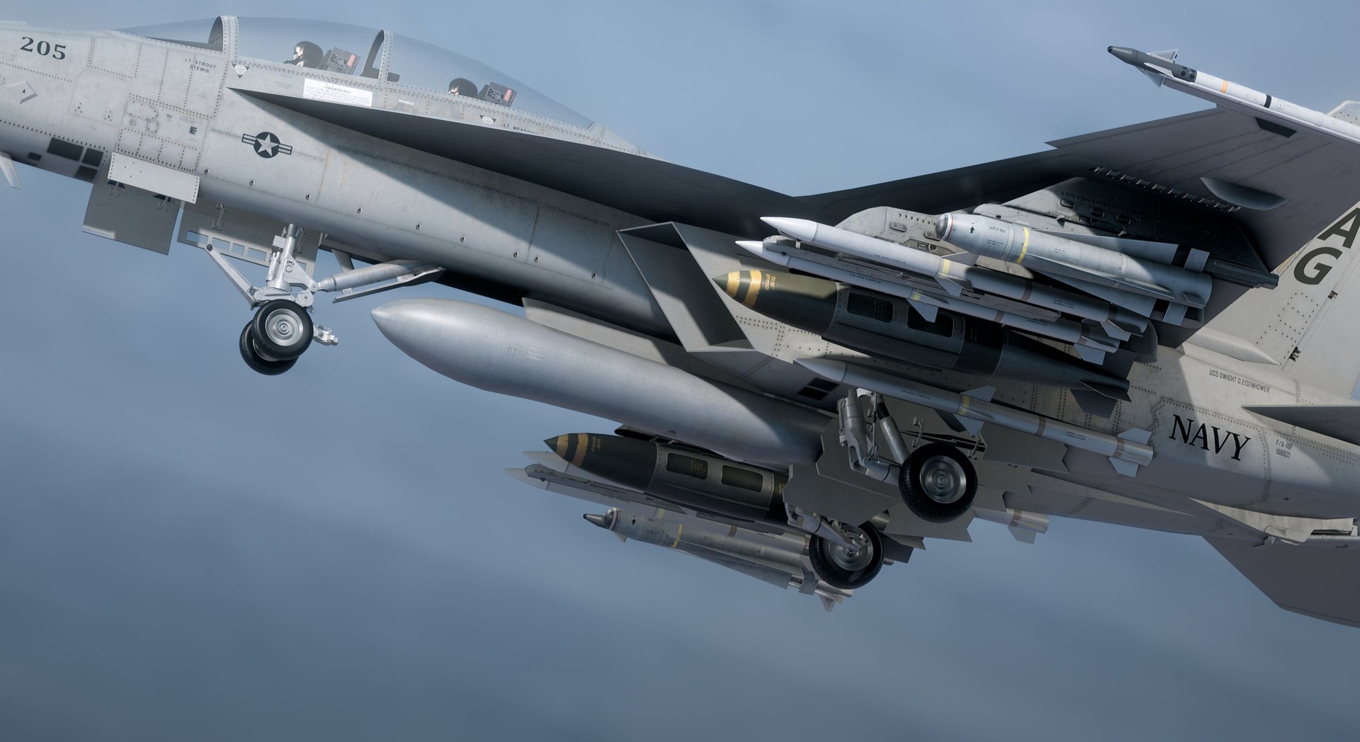 F18F Super Hornet - With Cocpit - Changeable Decal And Text 3D Model ...