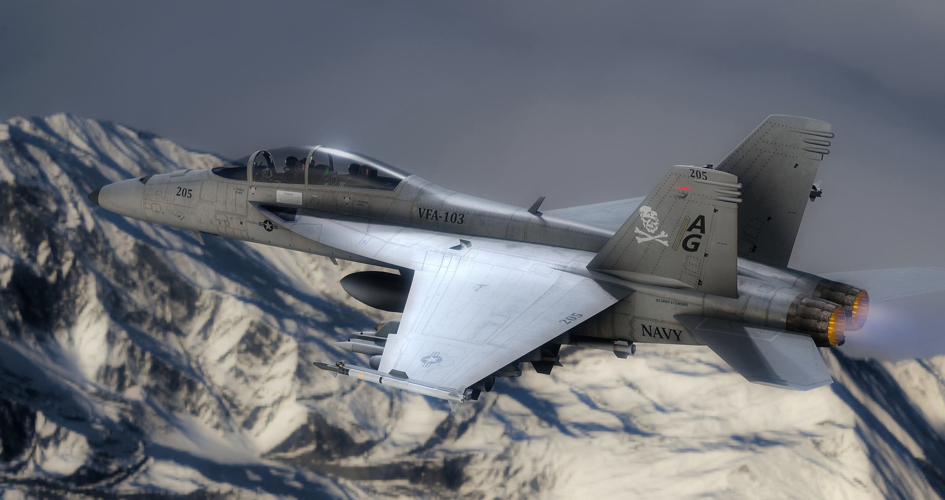 F18F Super Hornet - With Cocpit - Changeable Decal And Text 3D Model ...