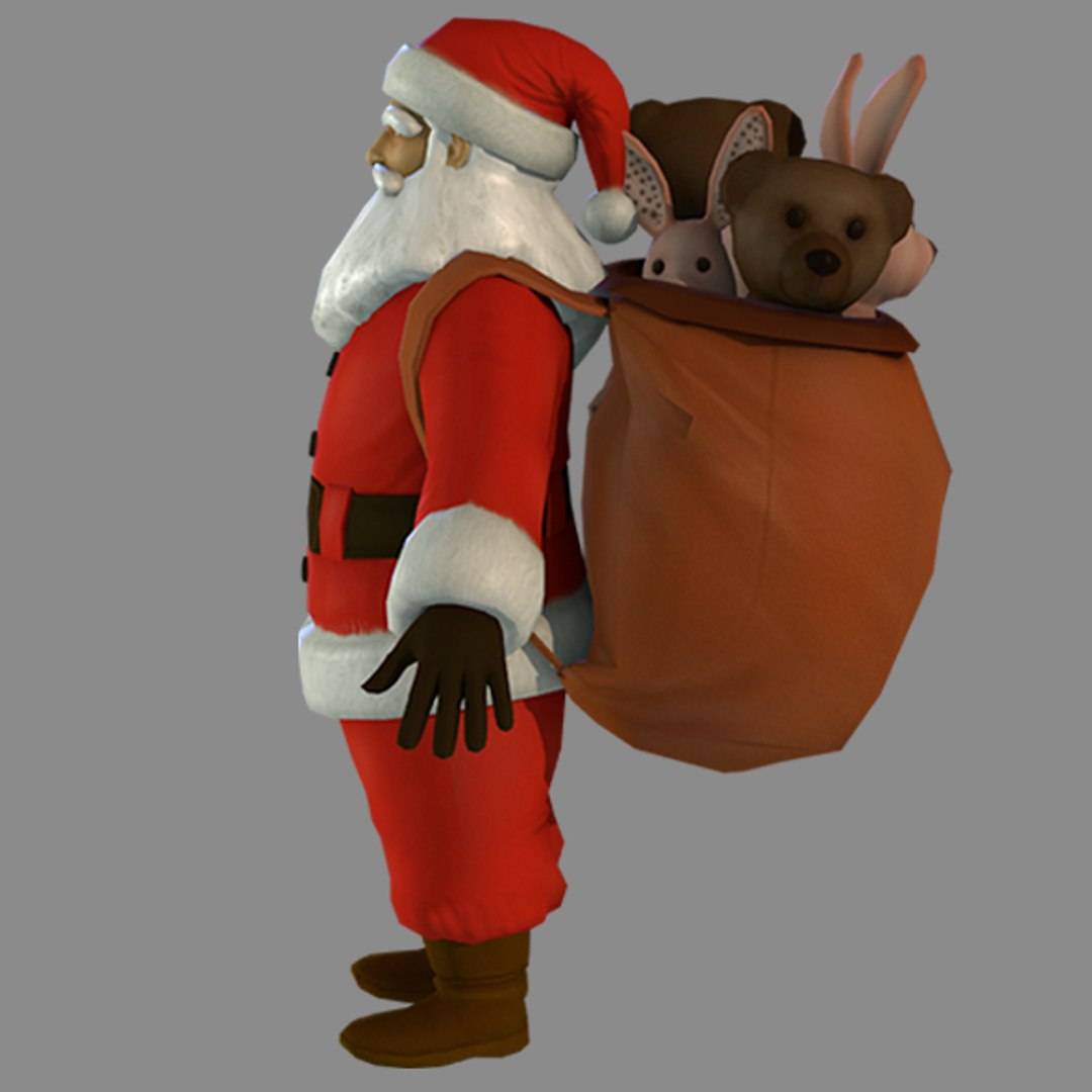 Santa clouse 3D model - TurboSquid 1292046