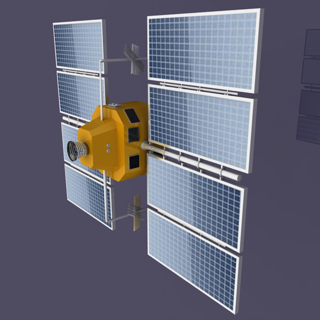 3d Gps Satellite Model