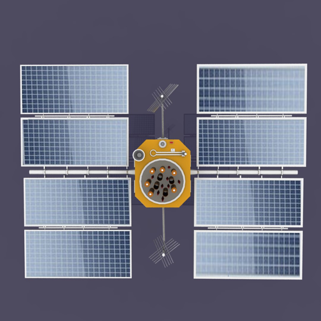 3d Gps Satellite Model