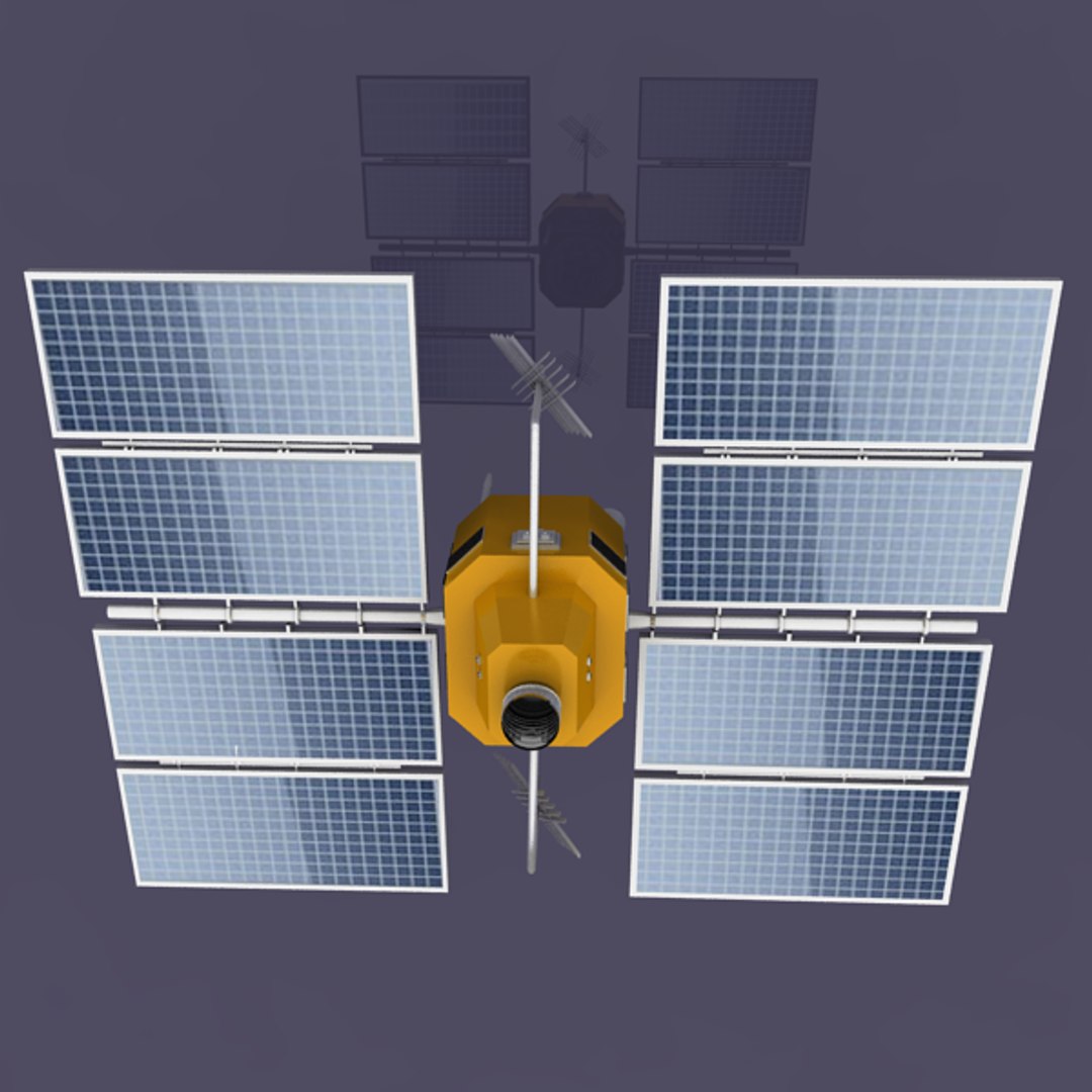 3d Gps Satellite Model