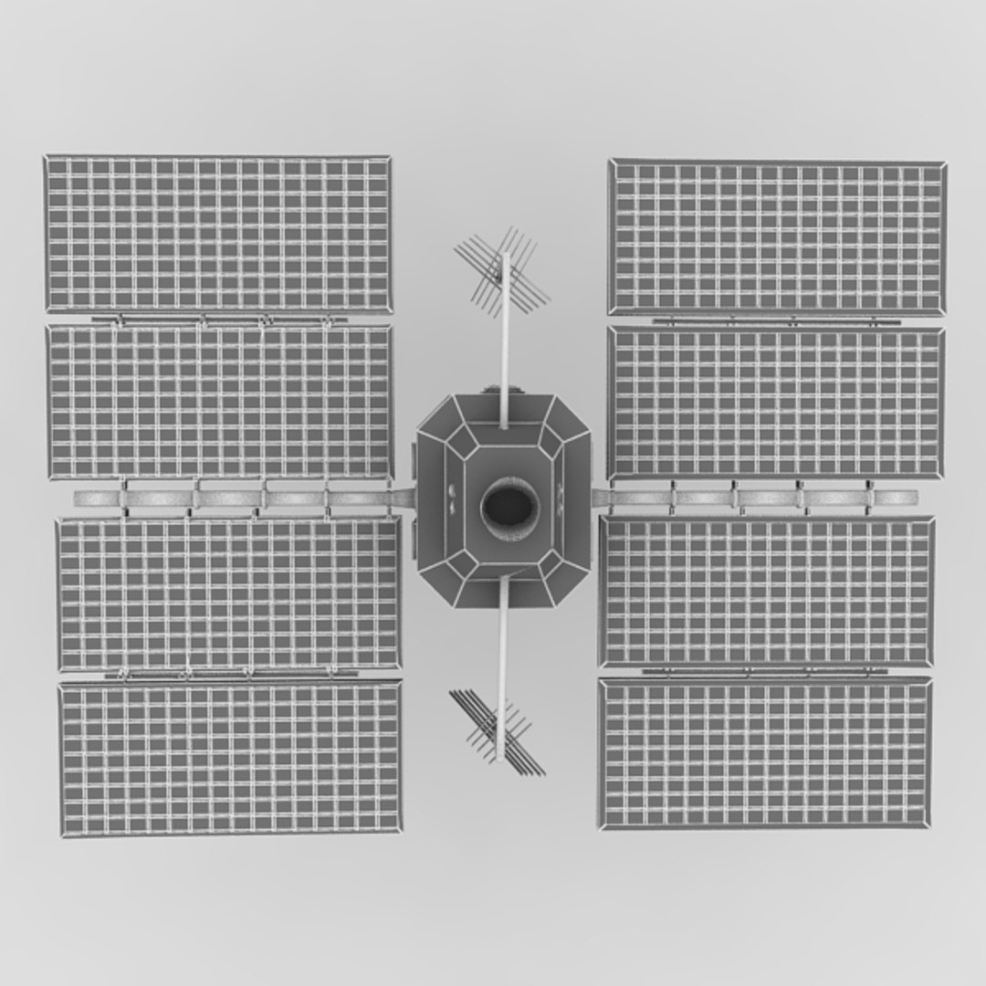 3d Gps Satellite Model