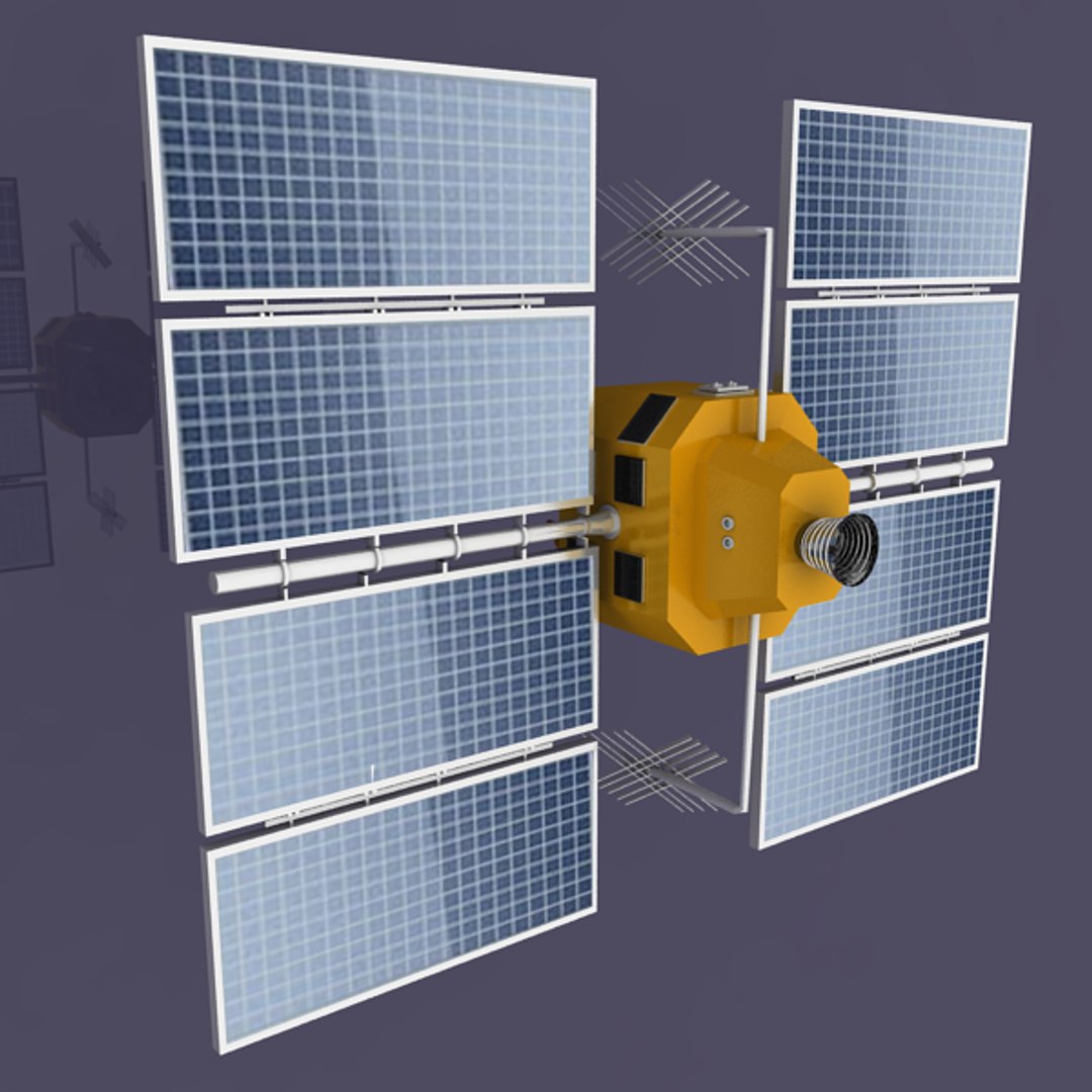3d Gps Satellite Model