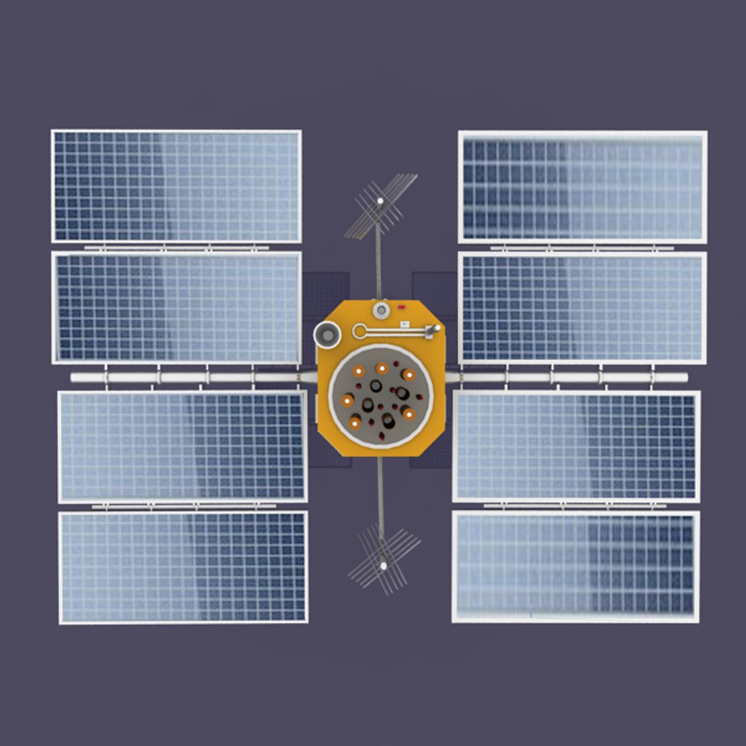 3d Gps Satellite Model