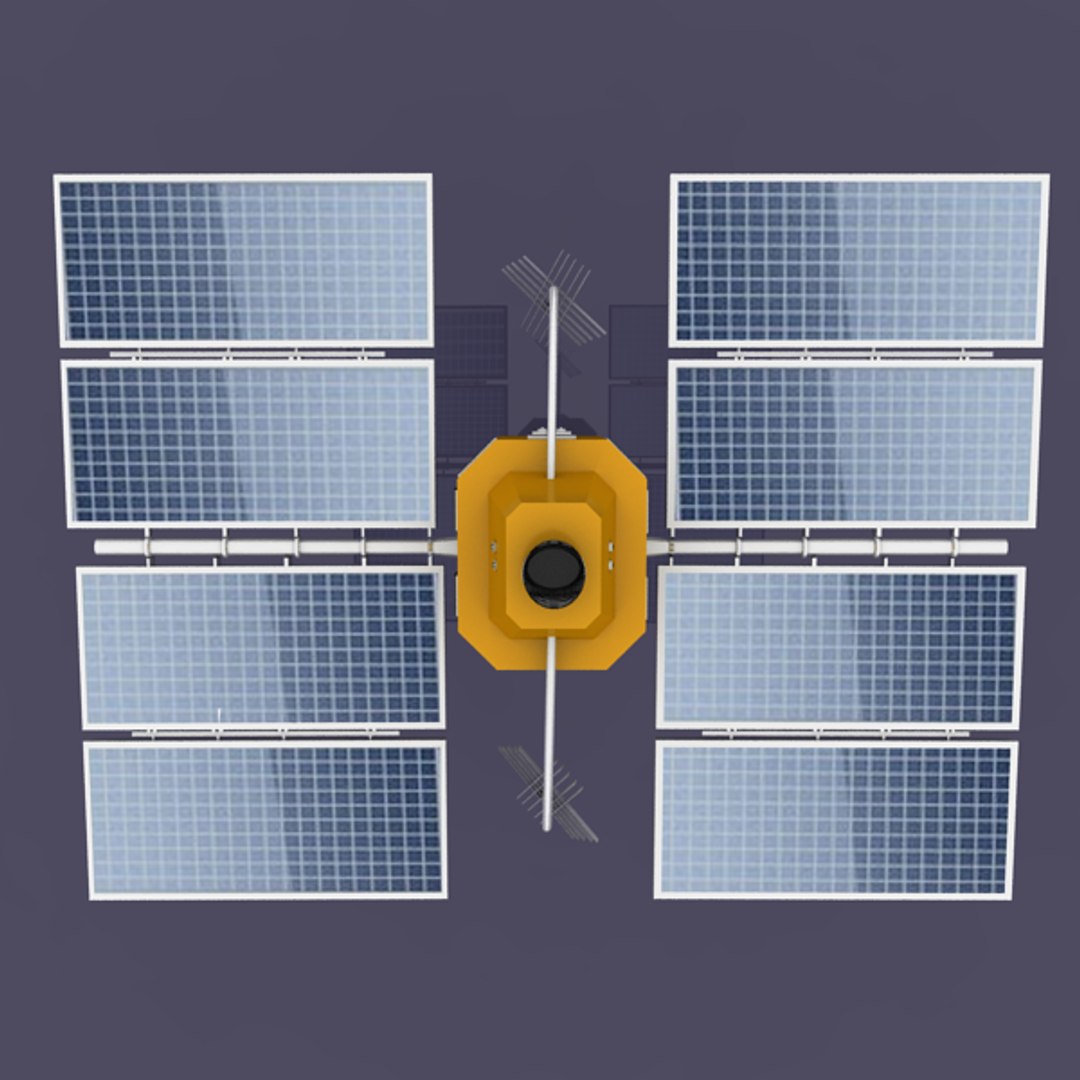 3d Gps Satellite Model