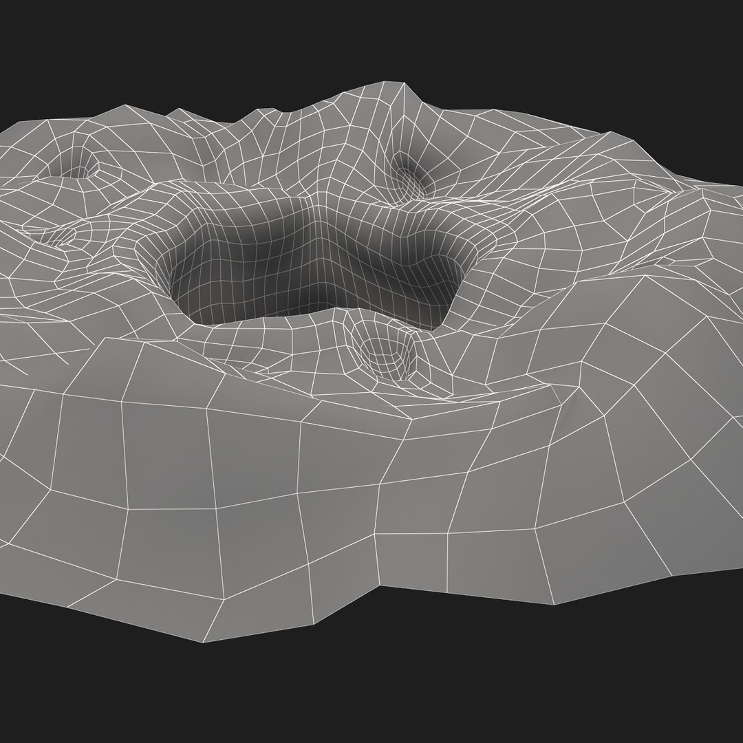 3d Model Realistic Hole 02 Yellow