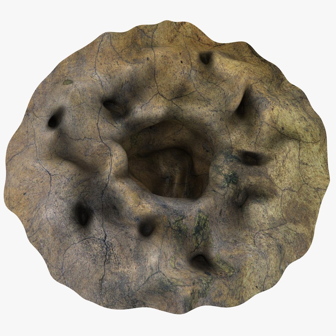 3d Model Realistic Hole 02 Yellow