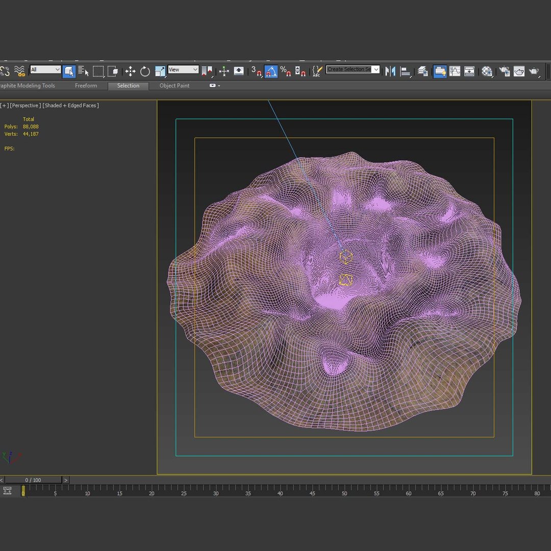 3d Model Realistic Hole 02 Yellow