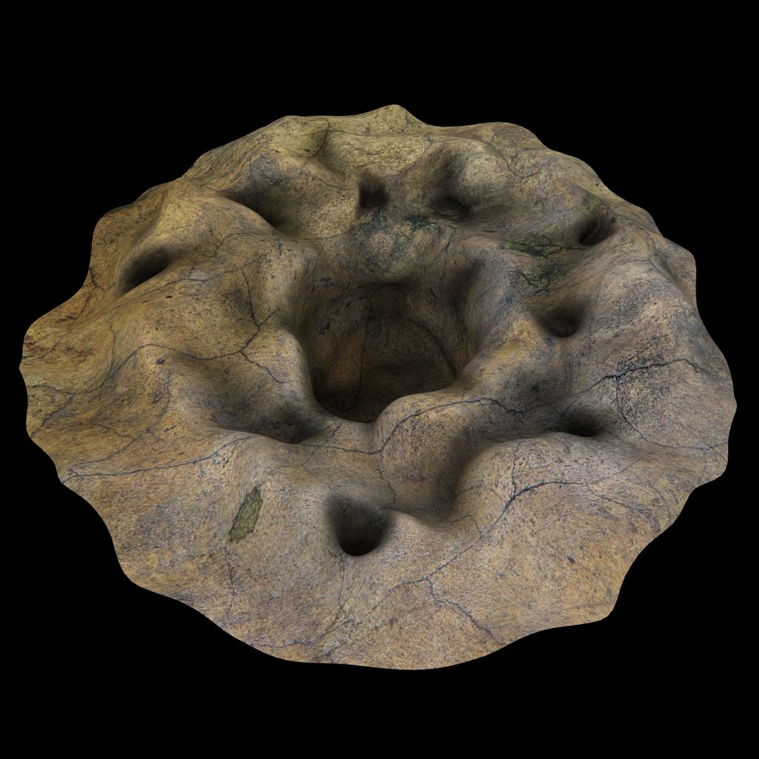 3d Model Realistic Hole 02 Yellow