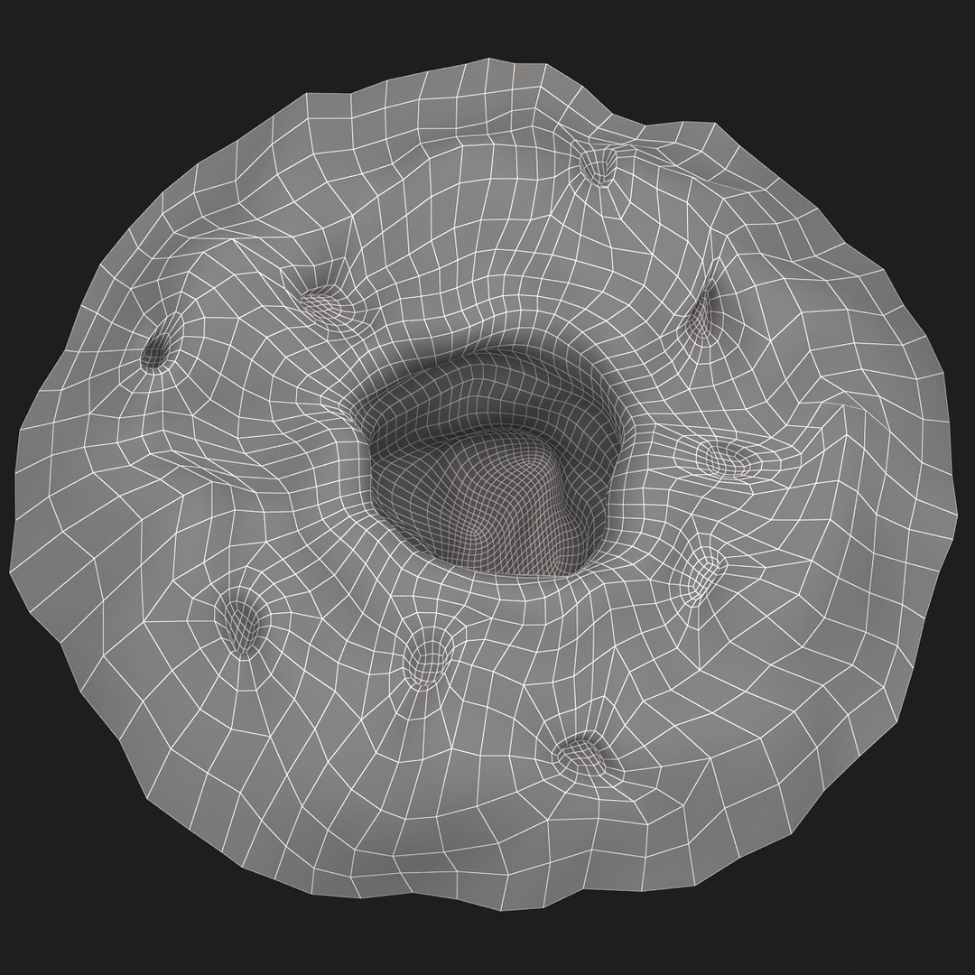 3d Model Realistic Hole 02 Yellow