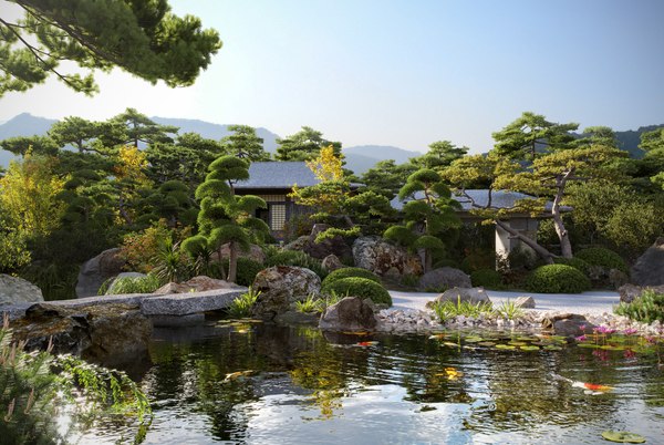 Bundle 06 - Japanese garden 3D model - TurboSquid 1734368