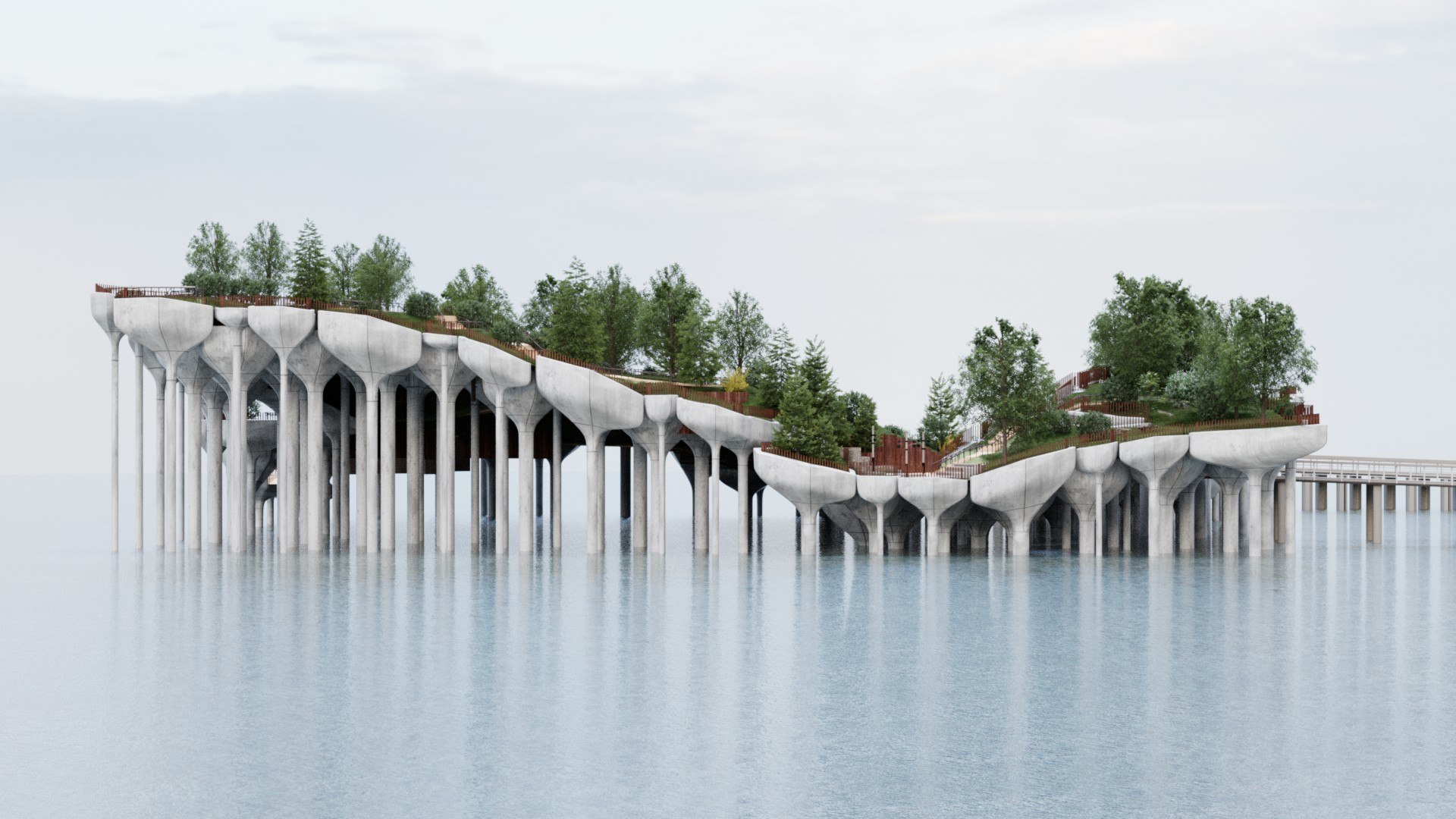 3D Little Island NYC - TurboSquid 2044461