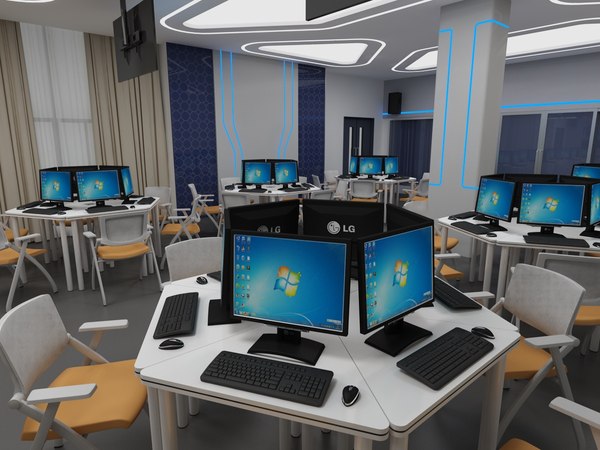 modelo 3d Aula de Informática 1 - TurboSquid 2044652