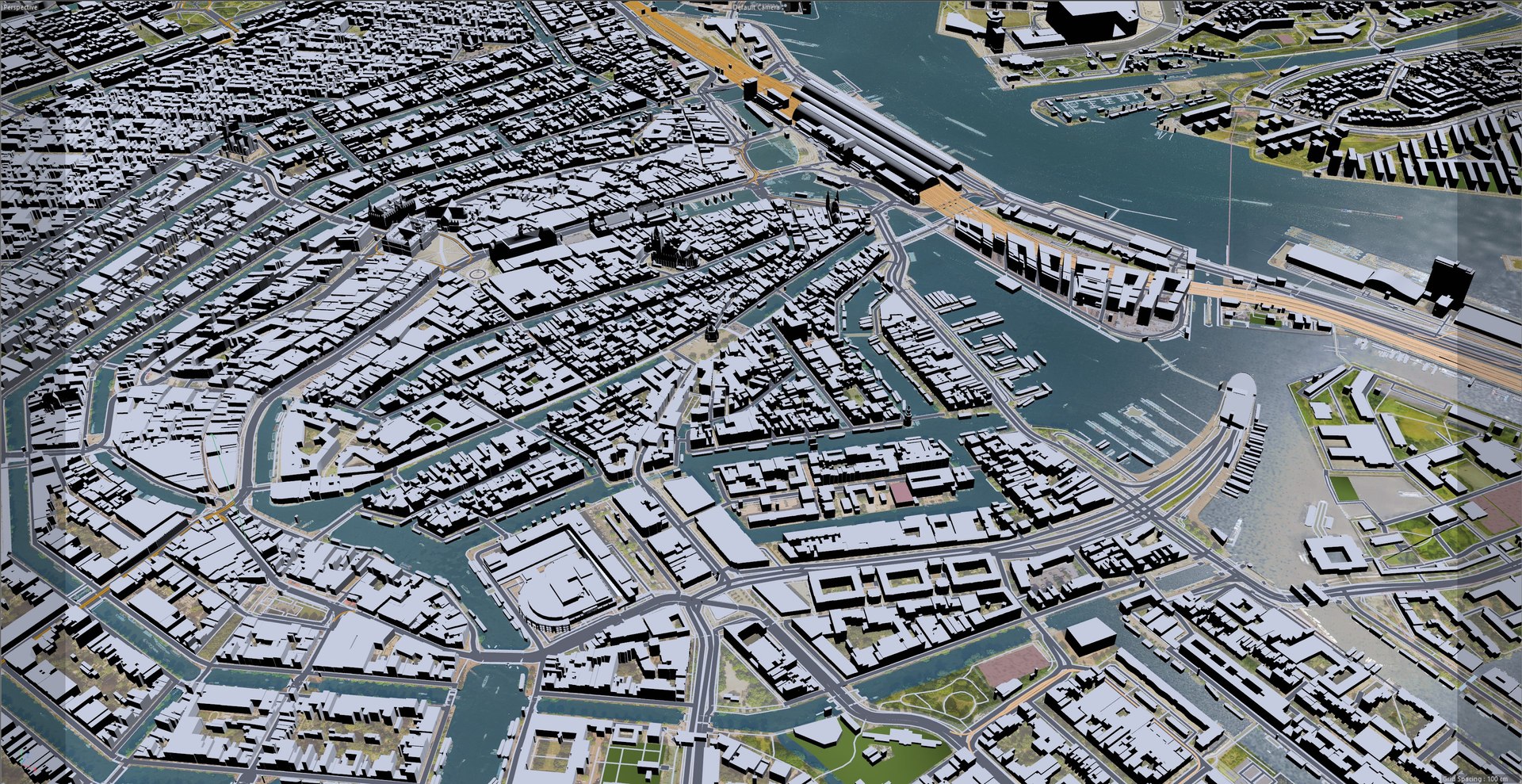 3D Model Amsterdam Downtown Netherlands - TurboSquid 1988143