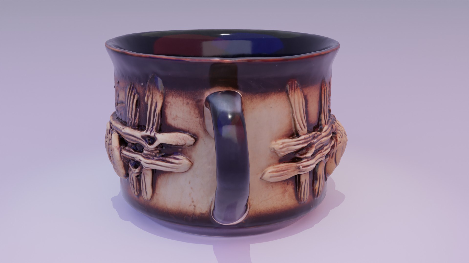 3D Ethnic Clay Cup 03 High-poly 3D Model - TurboSquid 1848810