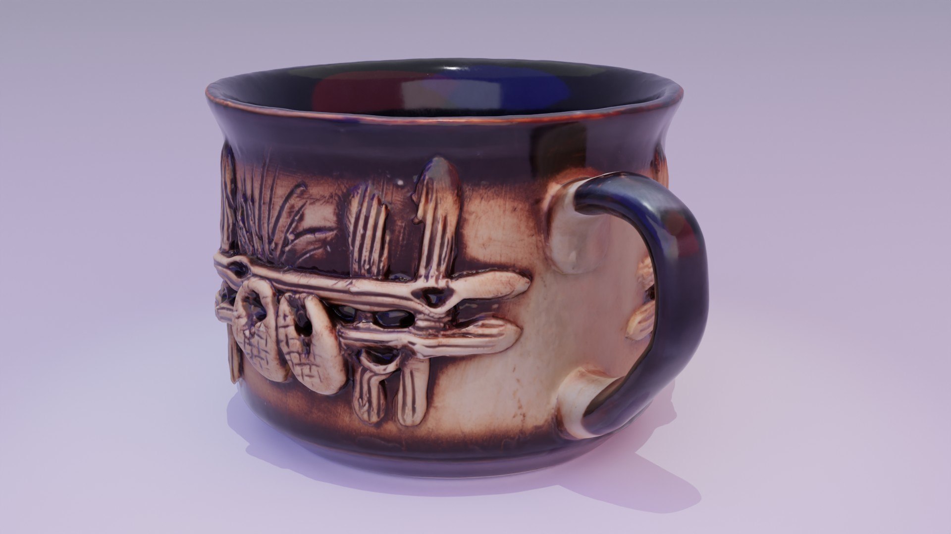 3D Ethnic Clay Cup 03 High-poly 3D Model - TurboSquid 1848810