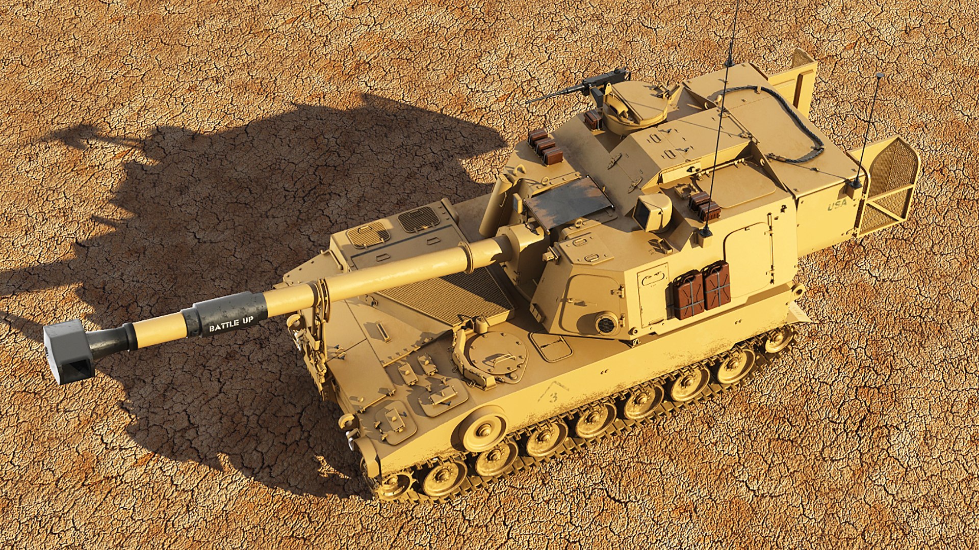 M109a6 Paladin Tank Track 3D Model - TurboSquid 1154723