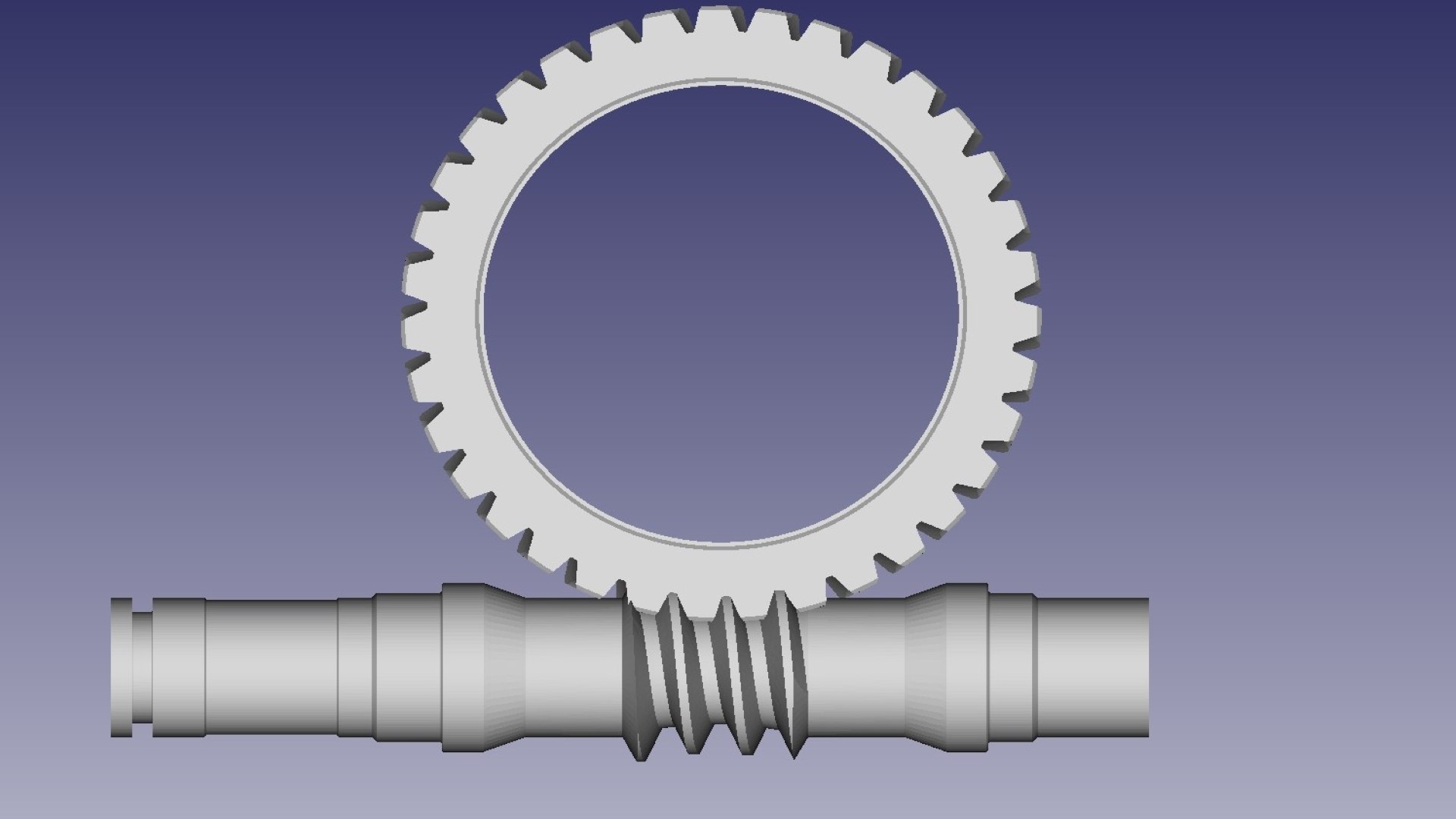 3D Globoid Gear Transmission - TurboSquid 2153178
