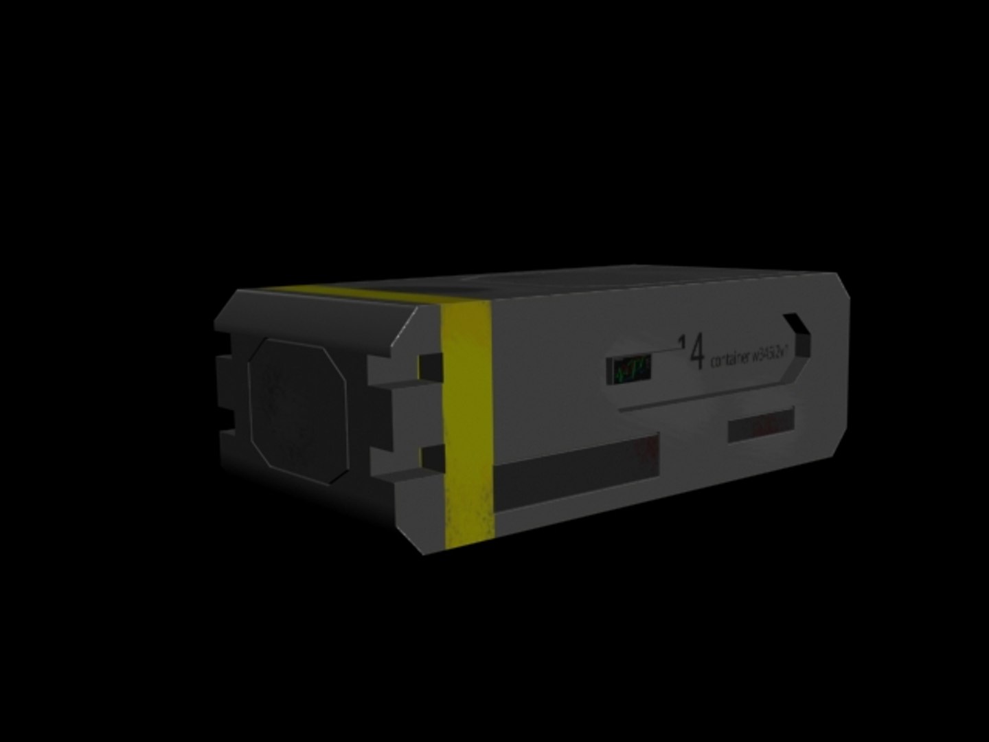inventory boxes sci-fi 3d model