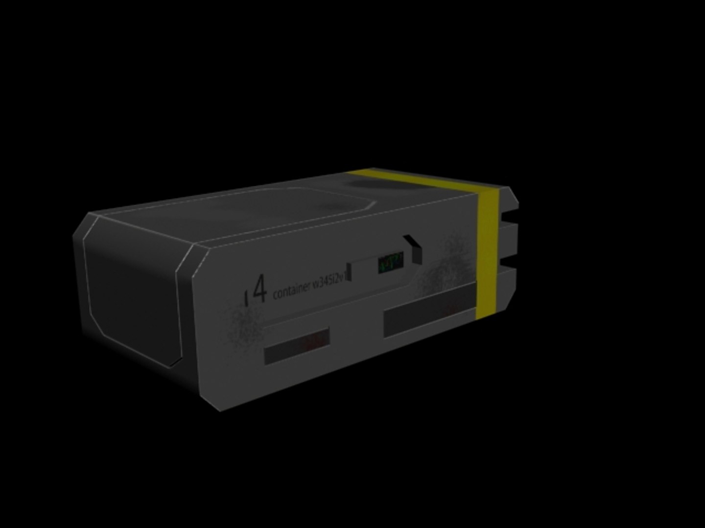 inventory boxes sci-fi 3d model