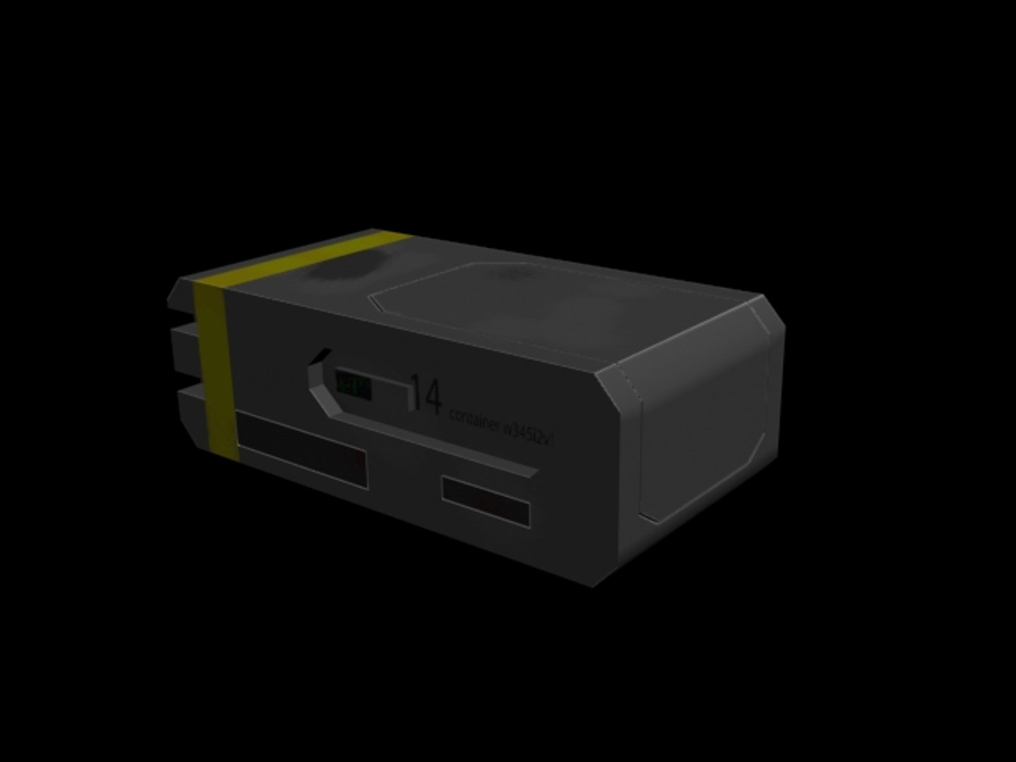 inventory boxes sci-fi 3d model