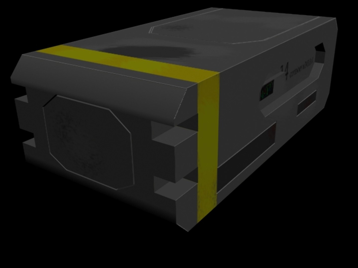 inventory boxes sci-fi 3d model