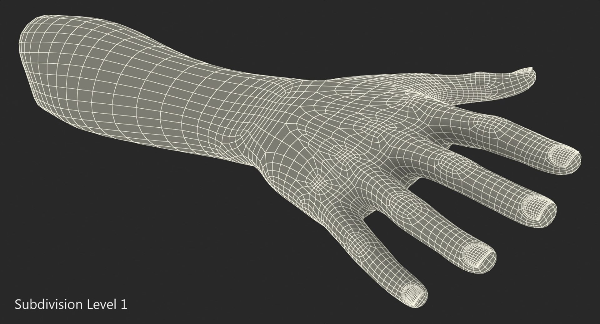 3D model female hand short nails - TurboSquid 1396614