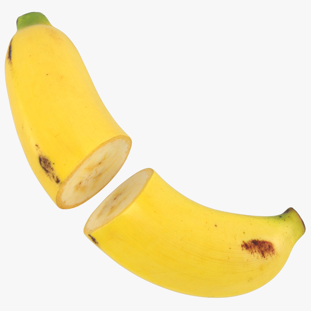 Half Banana Set Model - TurboSquid 1833346