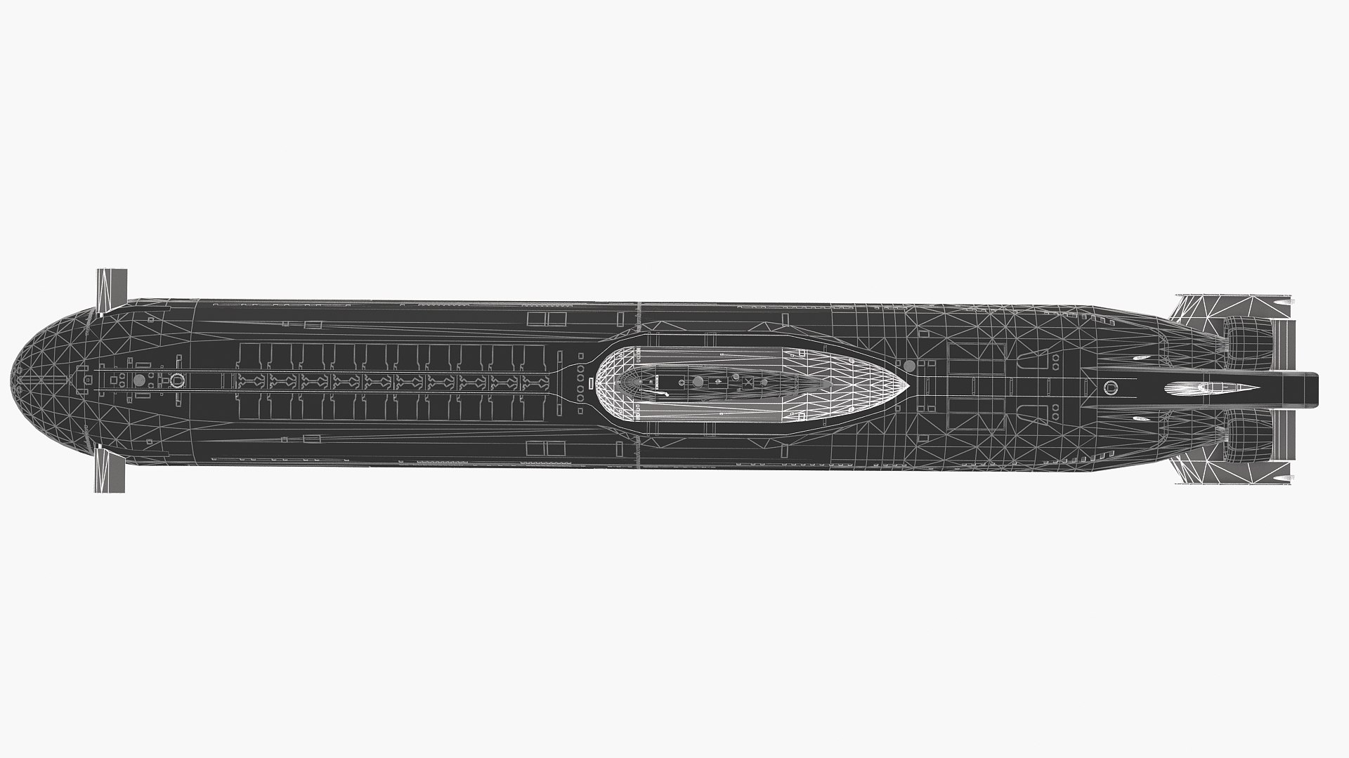 Typhoon Class Submarine Model - TurboSquid 1662465