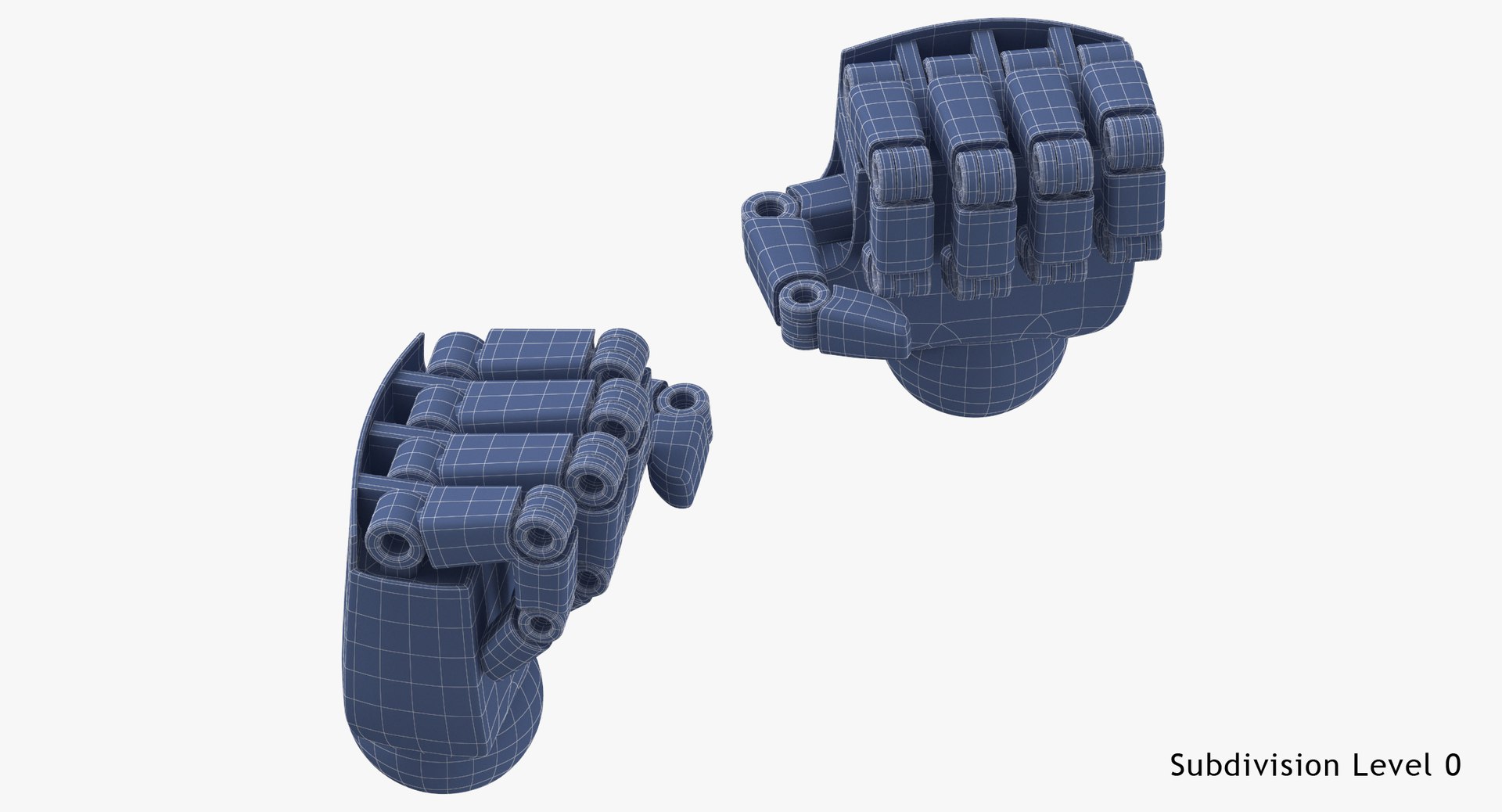 3D Robot Hands 01 Fist Model - TurboSquid 1445671