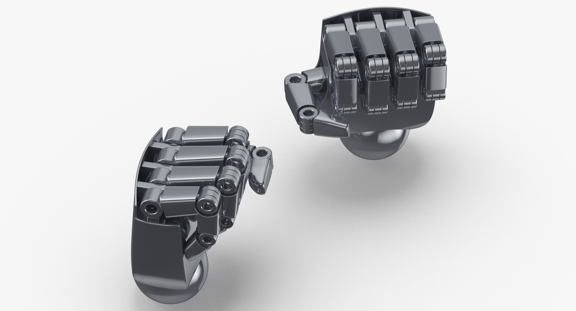 3D robot hands 01 fist model - TurboSquid 1445671