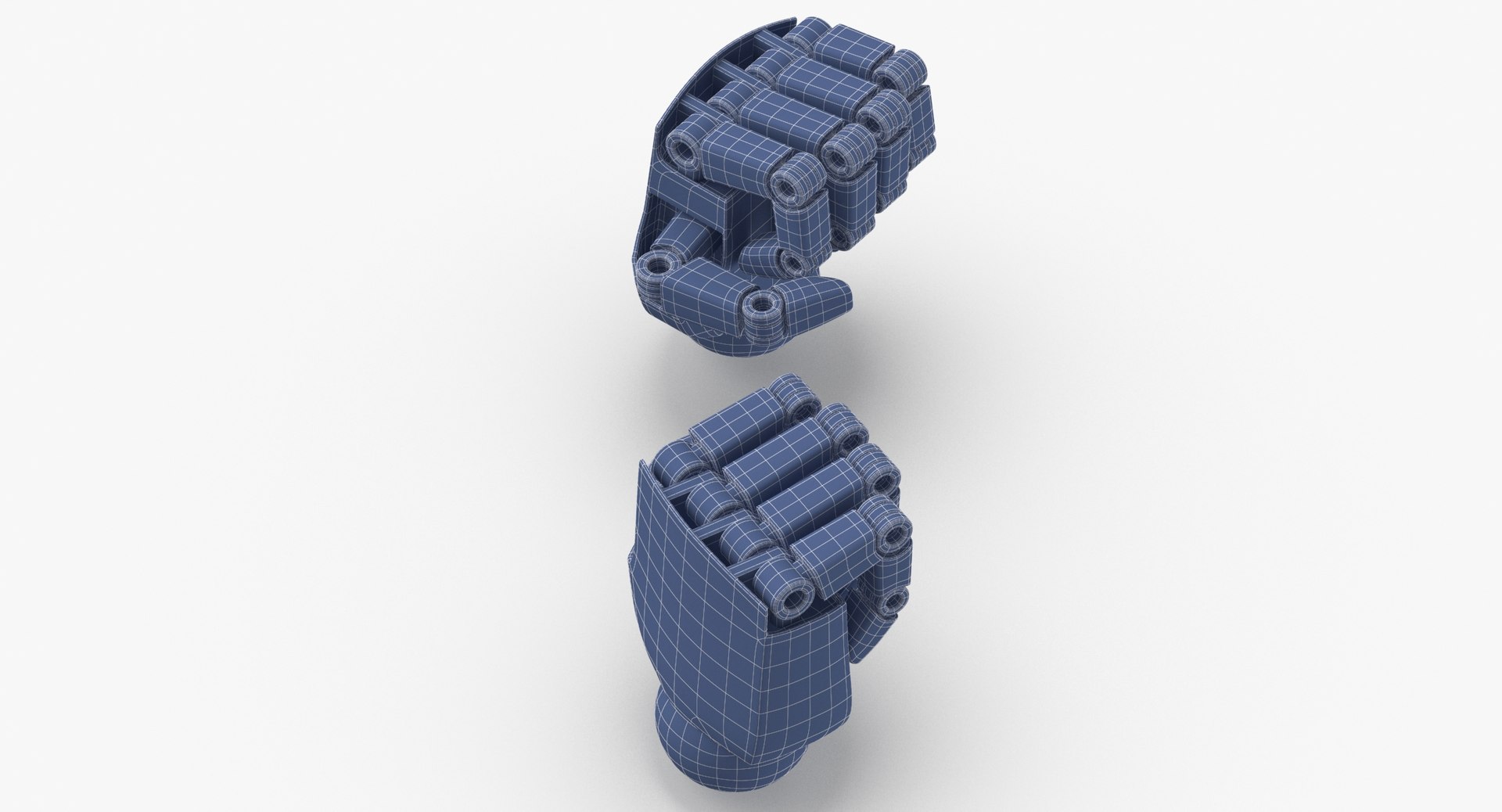 3D Robot Hands 01 Fist Model - TurboSquid 1445671