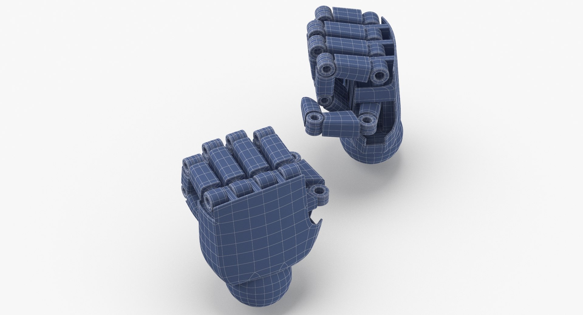 3D Robot Hands 01 Fist Model - TurboSquid 1445671