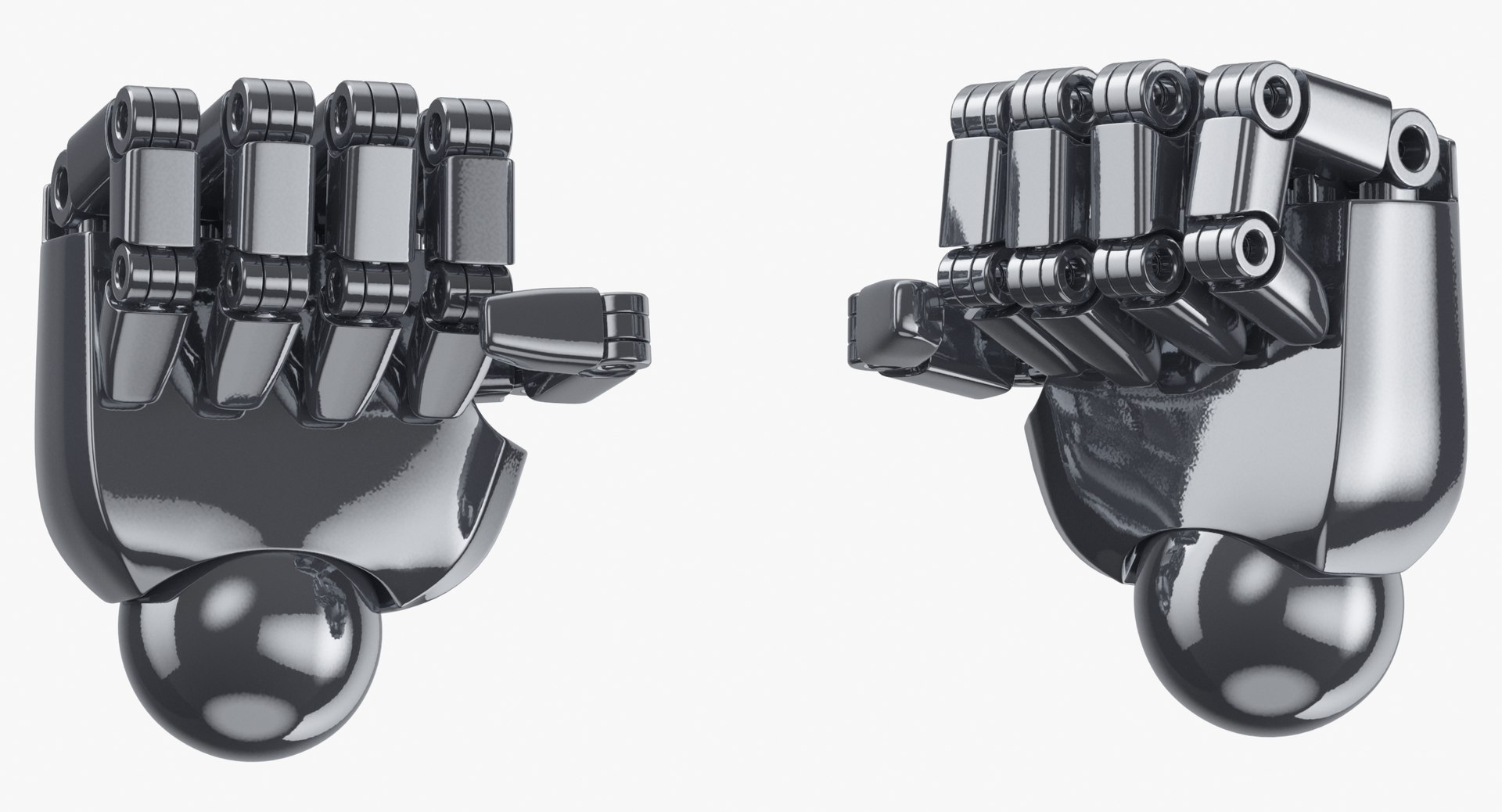3D Robot Hands 01 Fist Model - TurboSquid 1445671