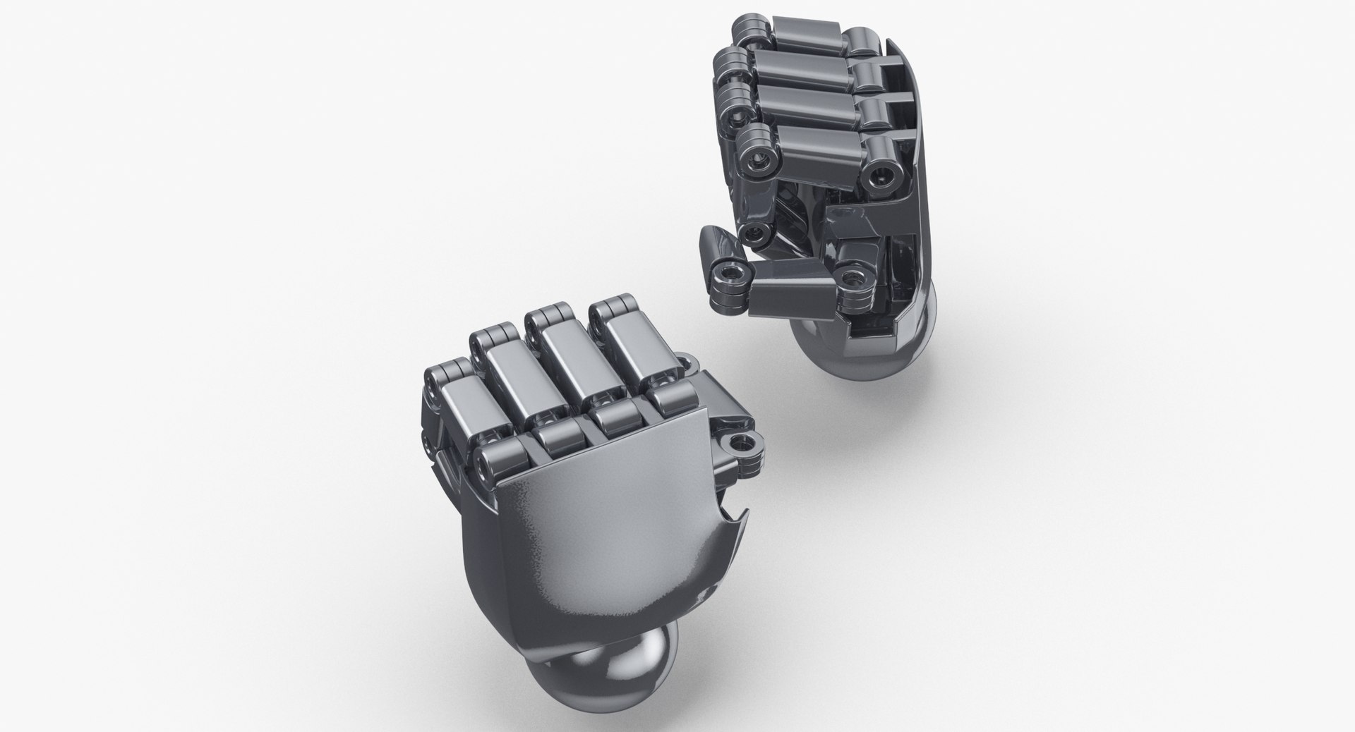 3D Robot Hands 01 Fist Model - TurboSquid 1445671